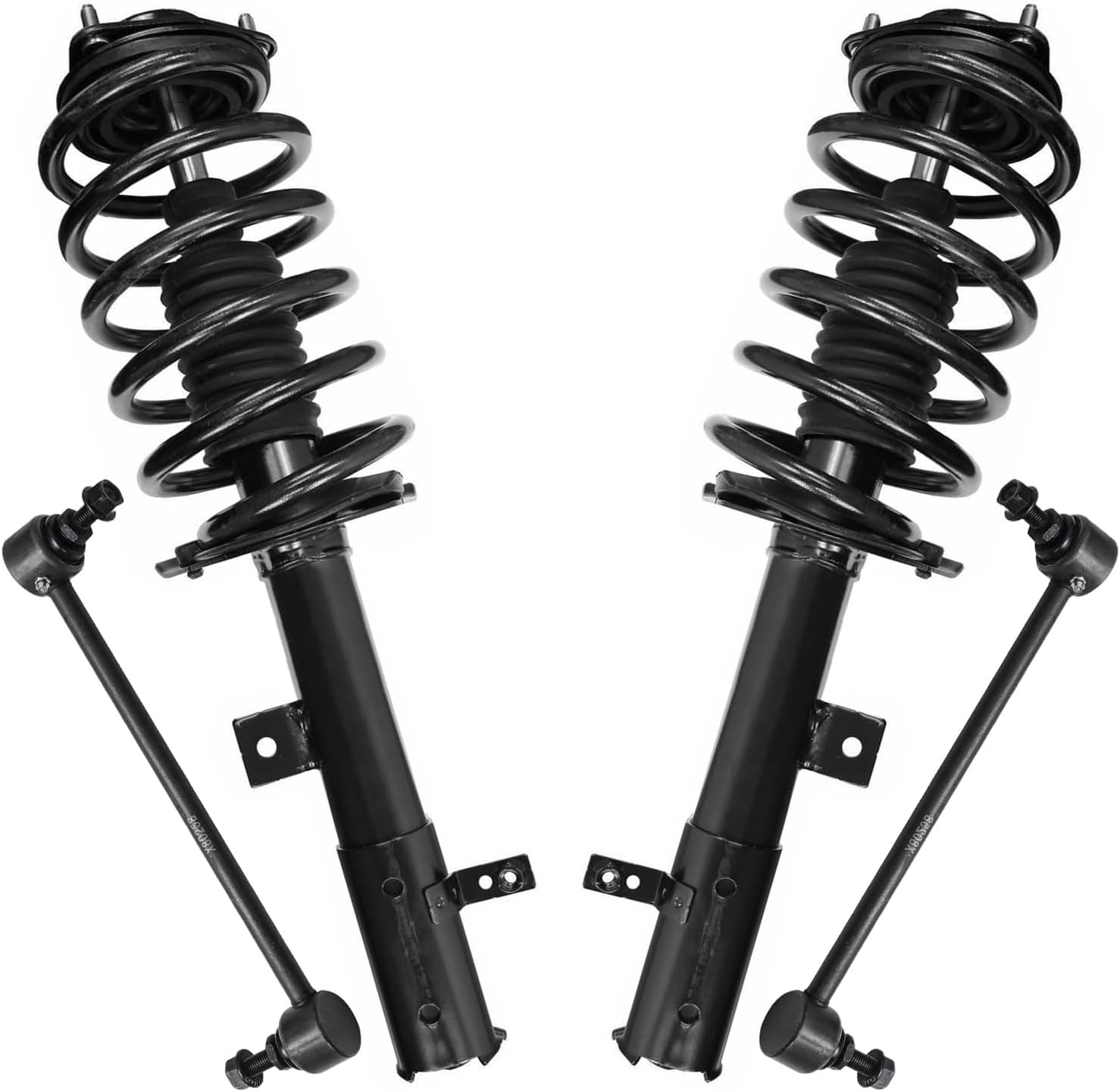 Detroit Axle - 4WD Front Struts Sway Bars for Jeep 2011-2017 Patriot 2 ...