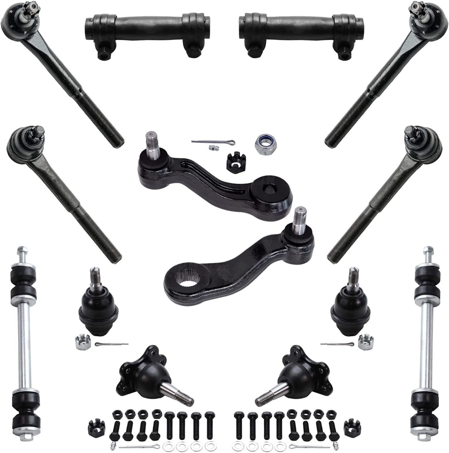 Detroit Axle - 4WD Front 14pc Suspension Kit for K1500 Suburban K2500 ...
