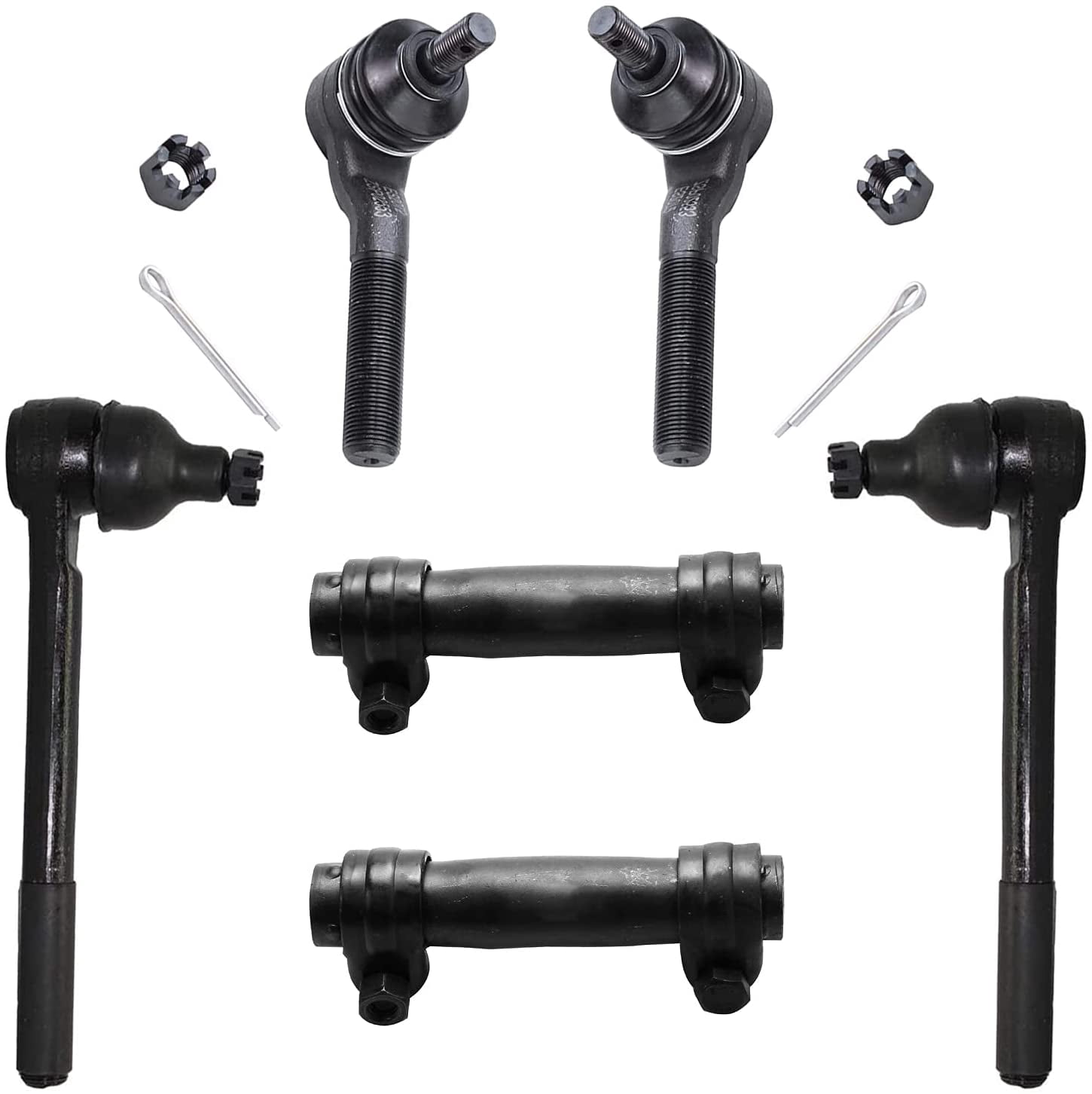 Detroit Axle - 4WD Front Tie Rods Kit for Chevy Blazer S10 GMC Jimmy ...