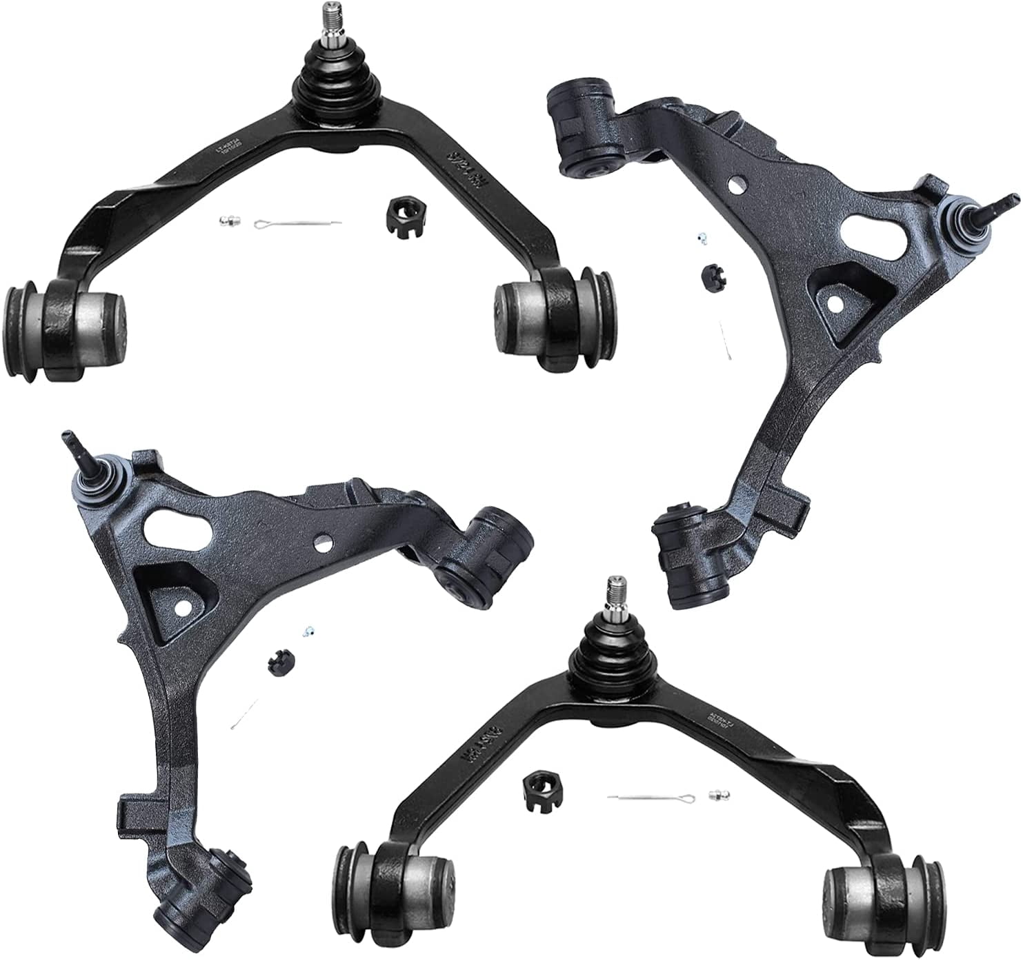 Detroit Axle - 4WD Front Upper and Lower Control Arms w/ Ball Joints ...