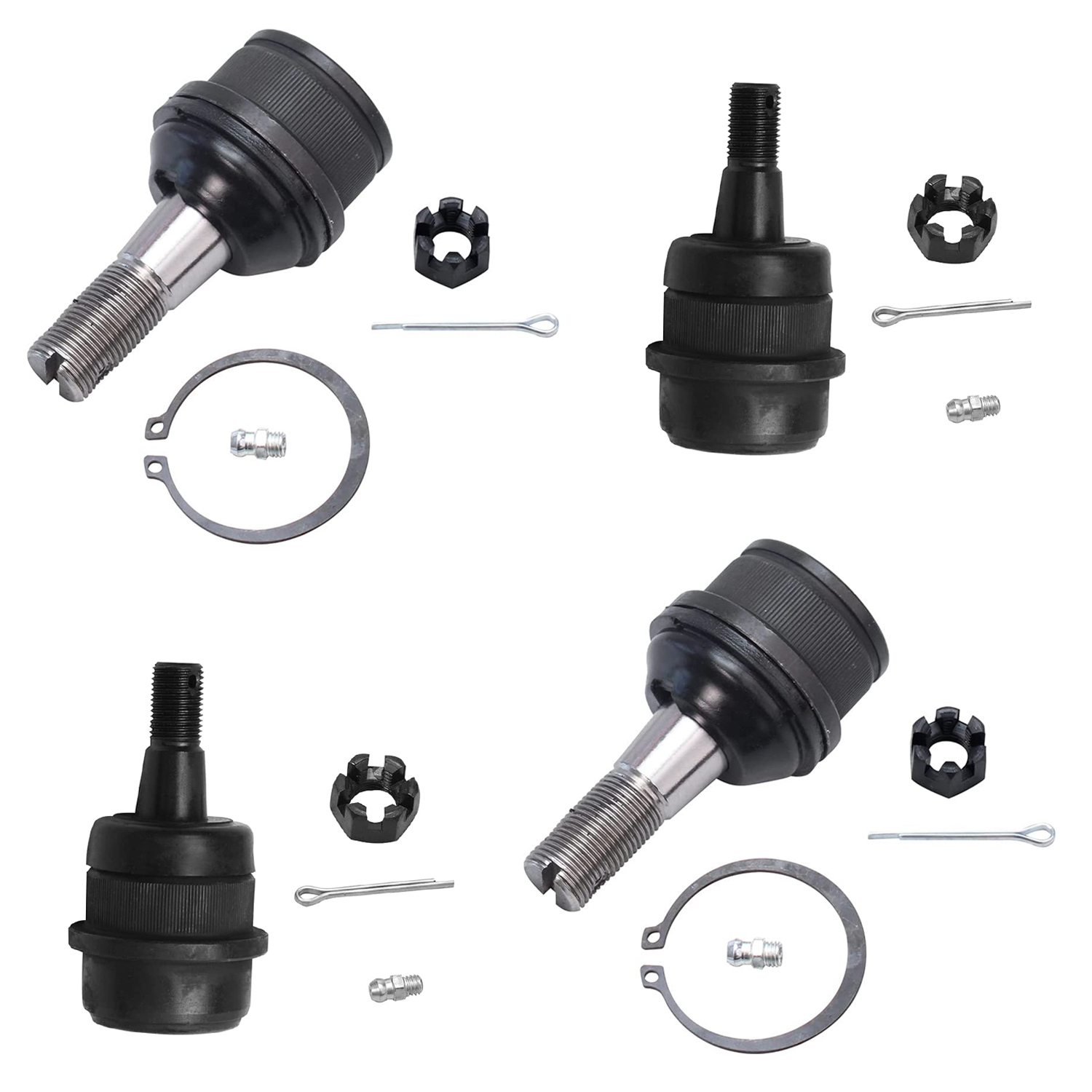 Detroit Axle - 4WD Front Upper and Lower Ball Joints Replacement for ...