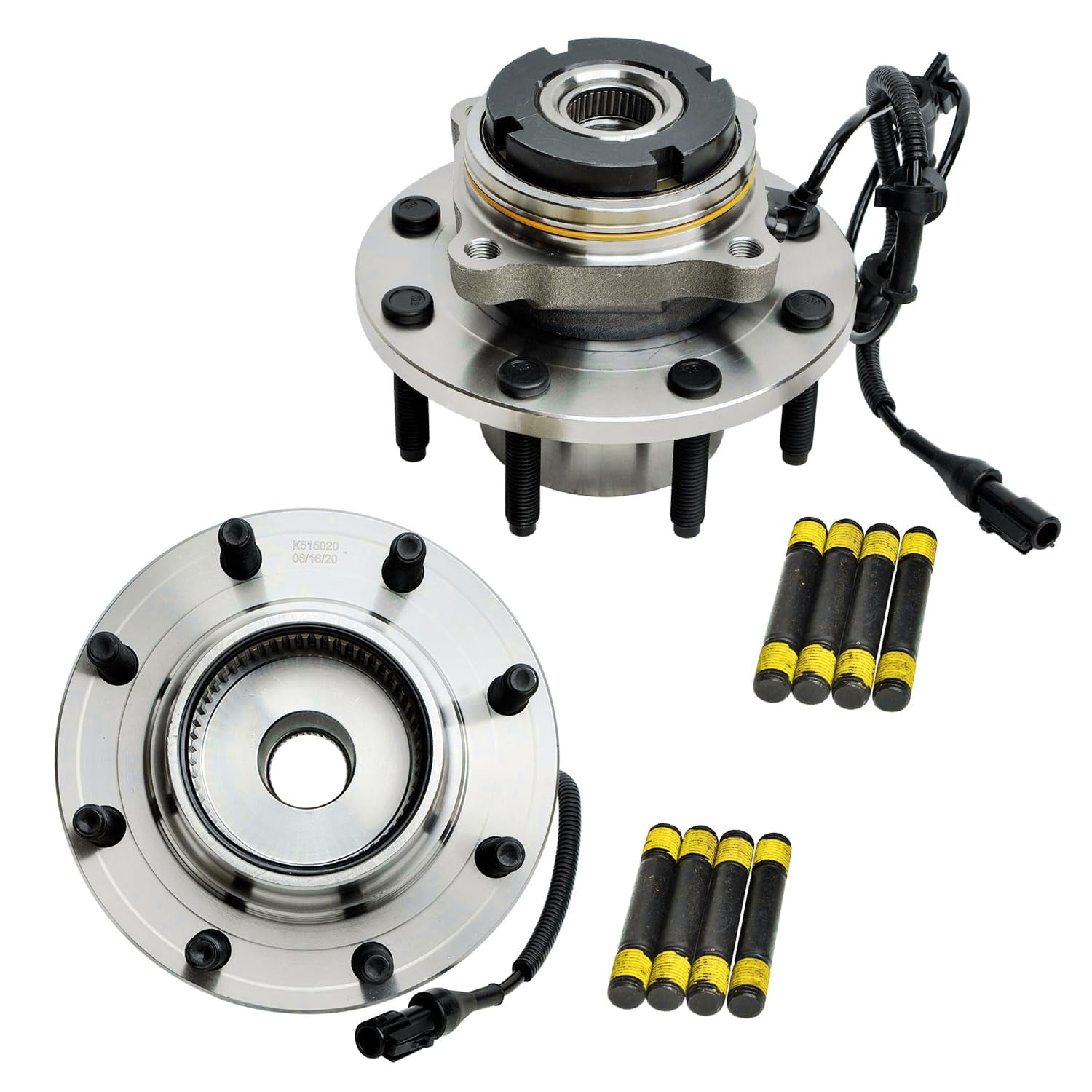 Detroit Axle 4WD Front Wheel Bearing Hubs, Drive Suspension for Ford F ...