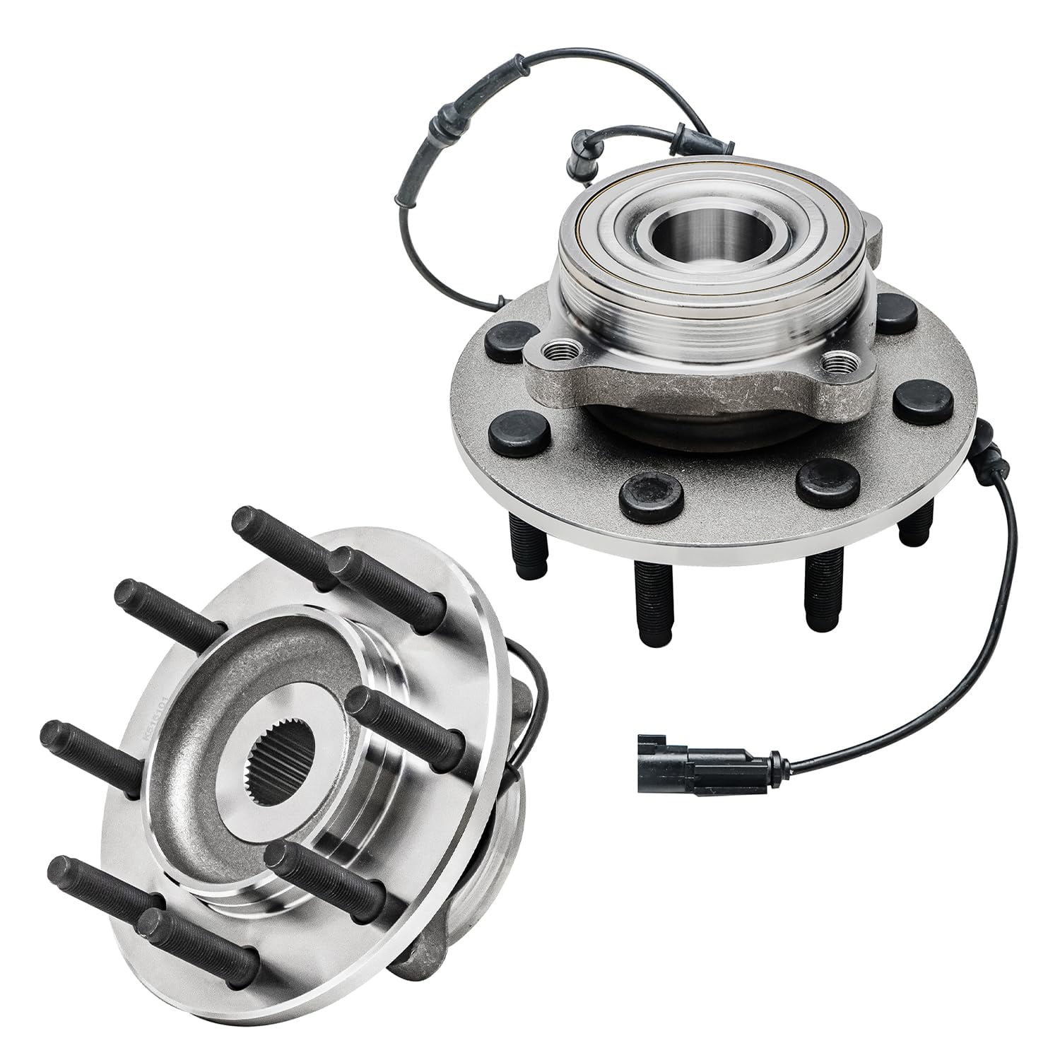 Detroit Axle - 4WD Front Wheel Bearing Hubs for 2006-2008 Dodge Ram ...