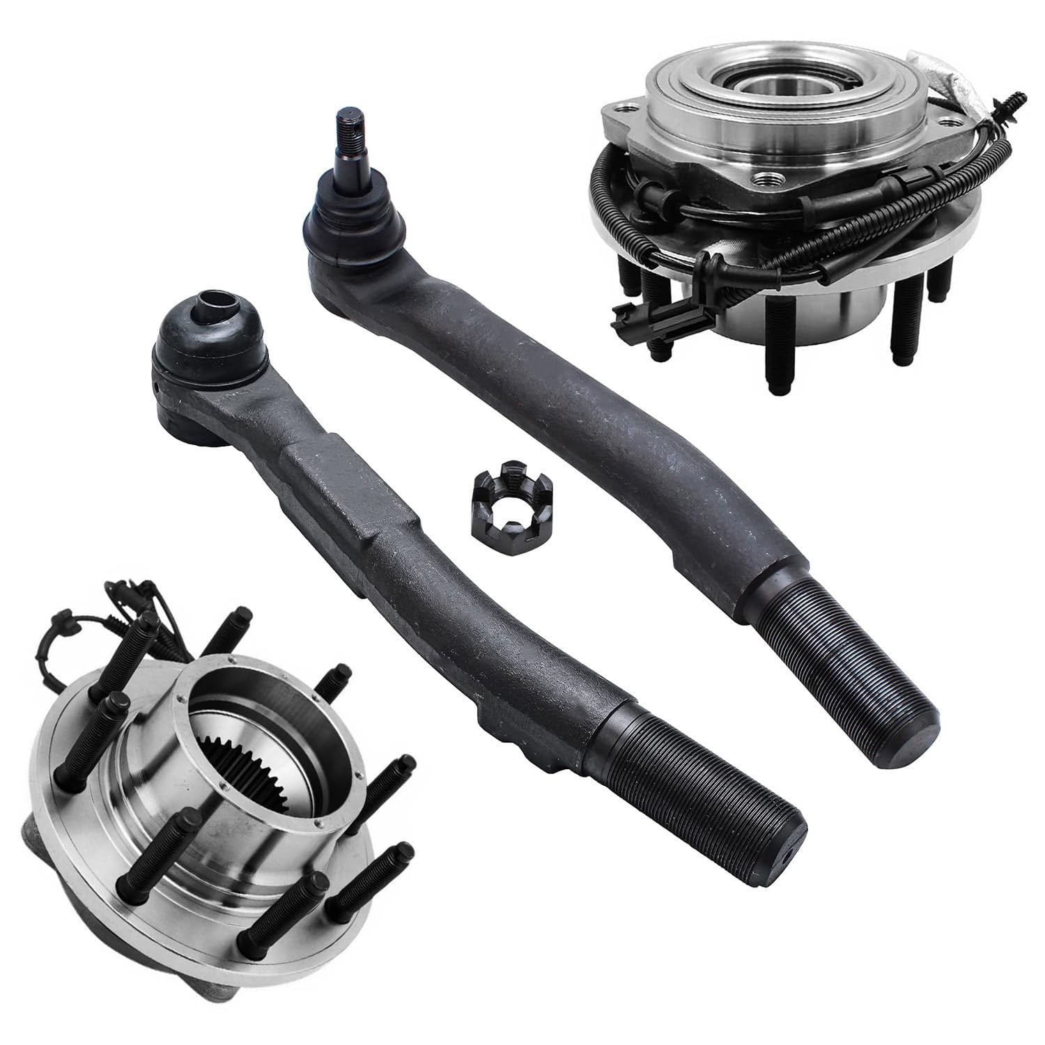 Detroit Axle - 4WD Front Wheel Bearing Hubs Kit for Ford 17-22 F-250 F ...