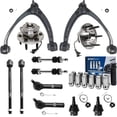 Detroit Axle - 4WD Front Wheel Hubs & Control Arms Kit Replacement for ...