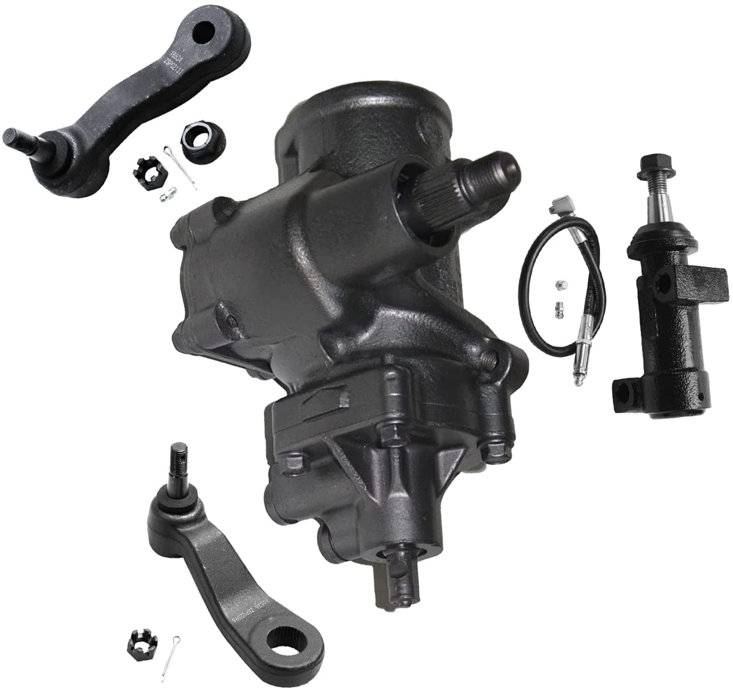 Detroit Axle - 4pc 4WD Gearbox Pitman Idler Arms Bracket Replacement ...