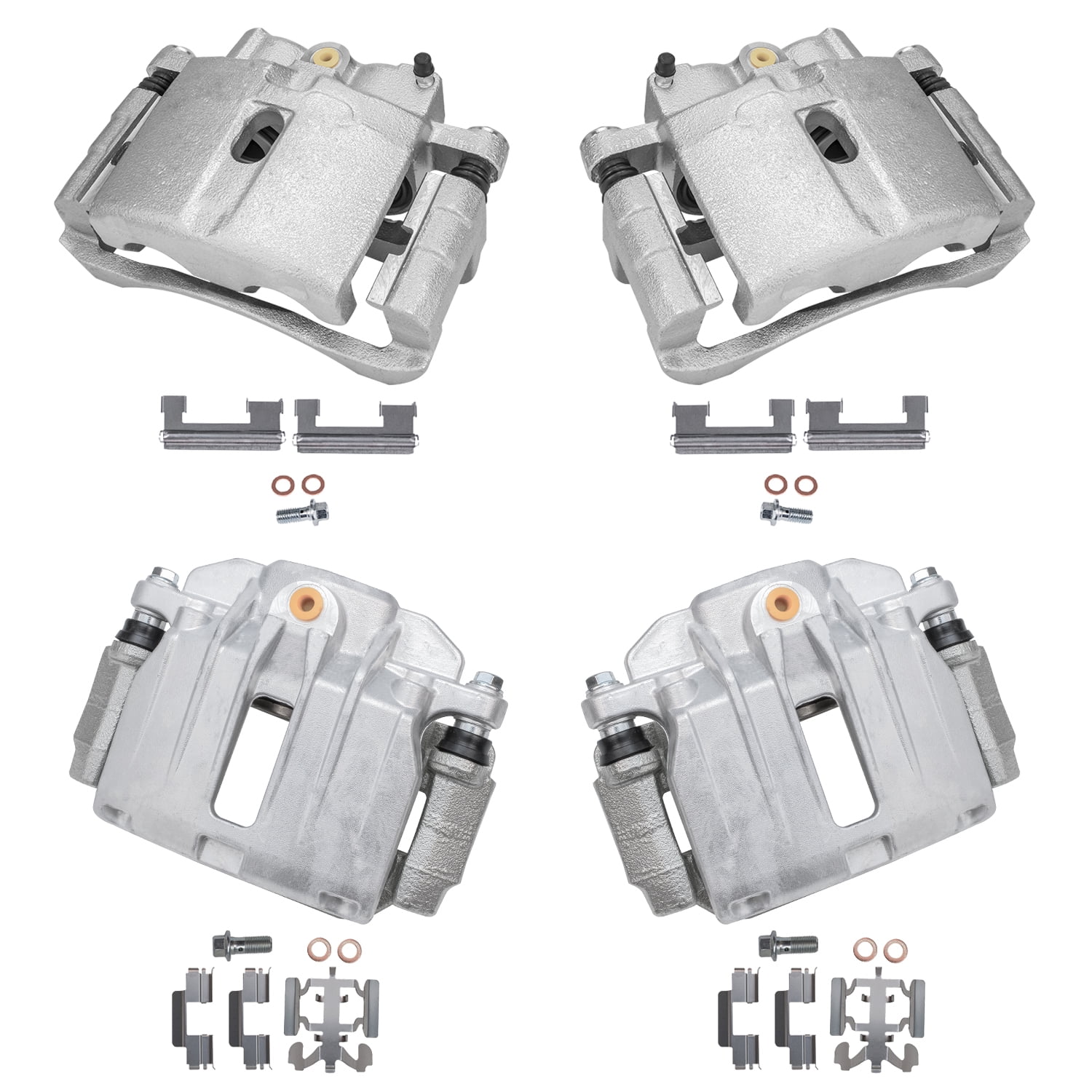 Detroit Axle - 4pc Brake Calipers for Chevy GMC Sierra Silverado Suburban 1500 Yukon Safari ...