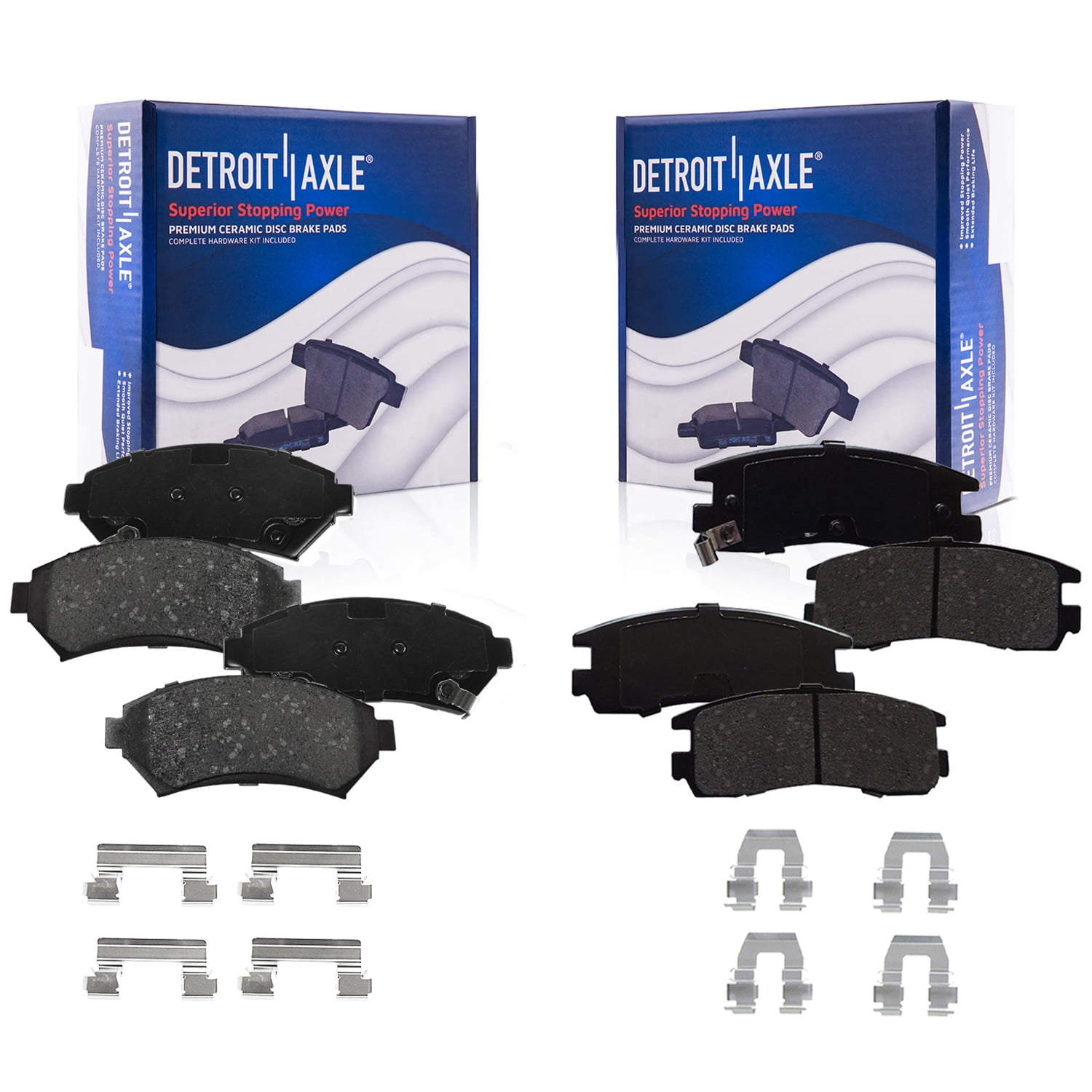 Detroit Axle - 4pc Brake Pads for Buick Century Lesabre Park Avenue ...