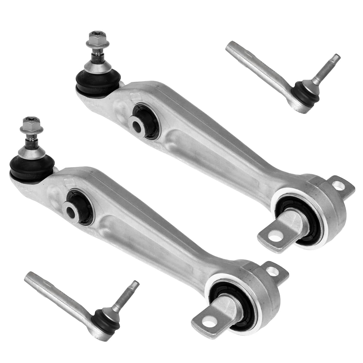 Detroit Axle - 4pc Front Control Arms Tie Rods for 2017-2022 Tesla 3, 2 ...