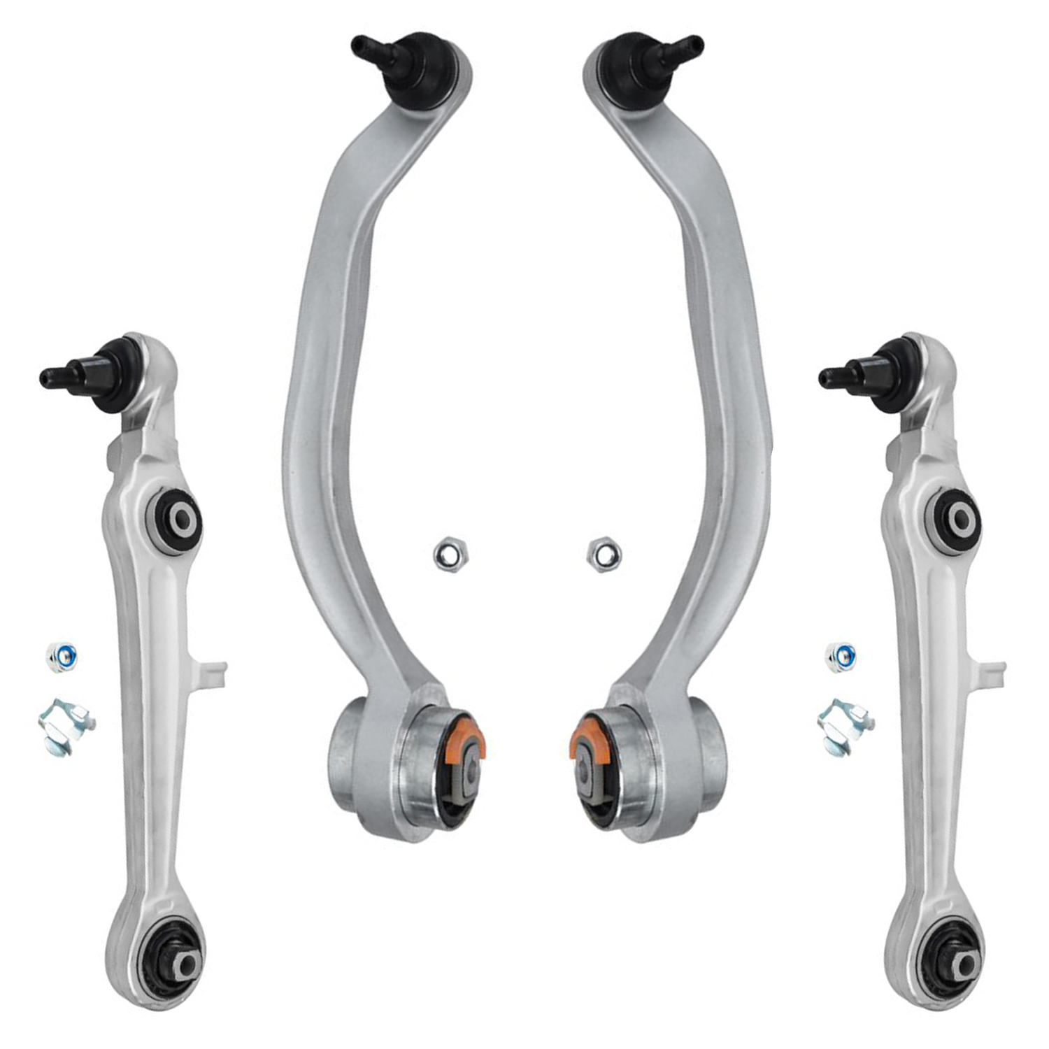 Detroit Axle - 4pc Front End Control Arms Kit for Passat Audi A4 A6 A8 ...