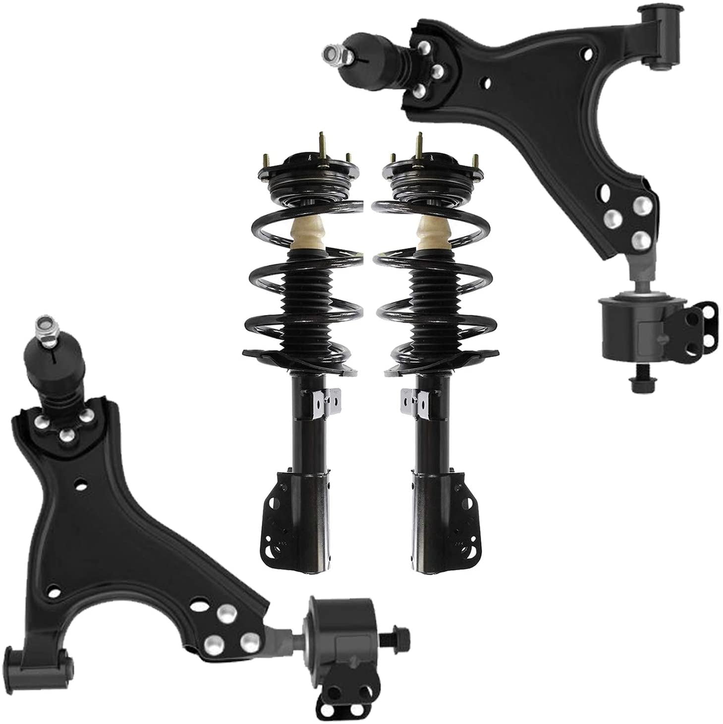 Detroit Axle - 4pc Front End Suspension Kit for Chevy Traverse GMC ...