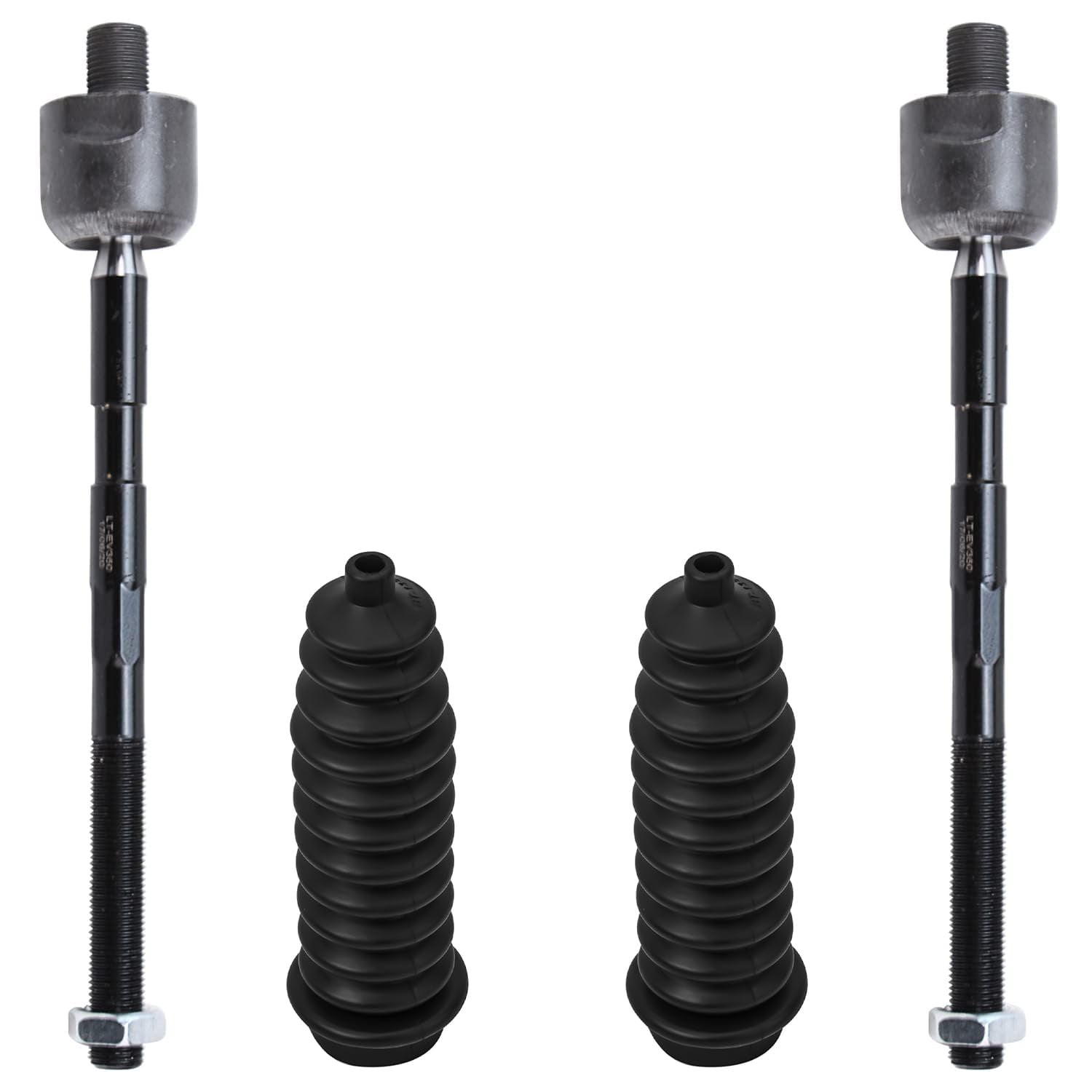 Detroit Axle - 4pc Front Inner Tie Rod End Replacement for 1995-2000 ...