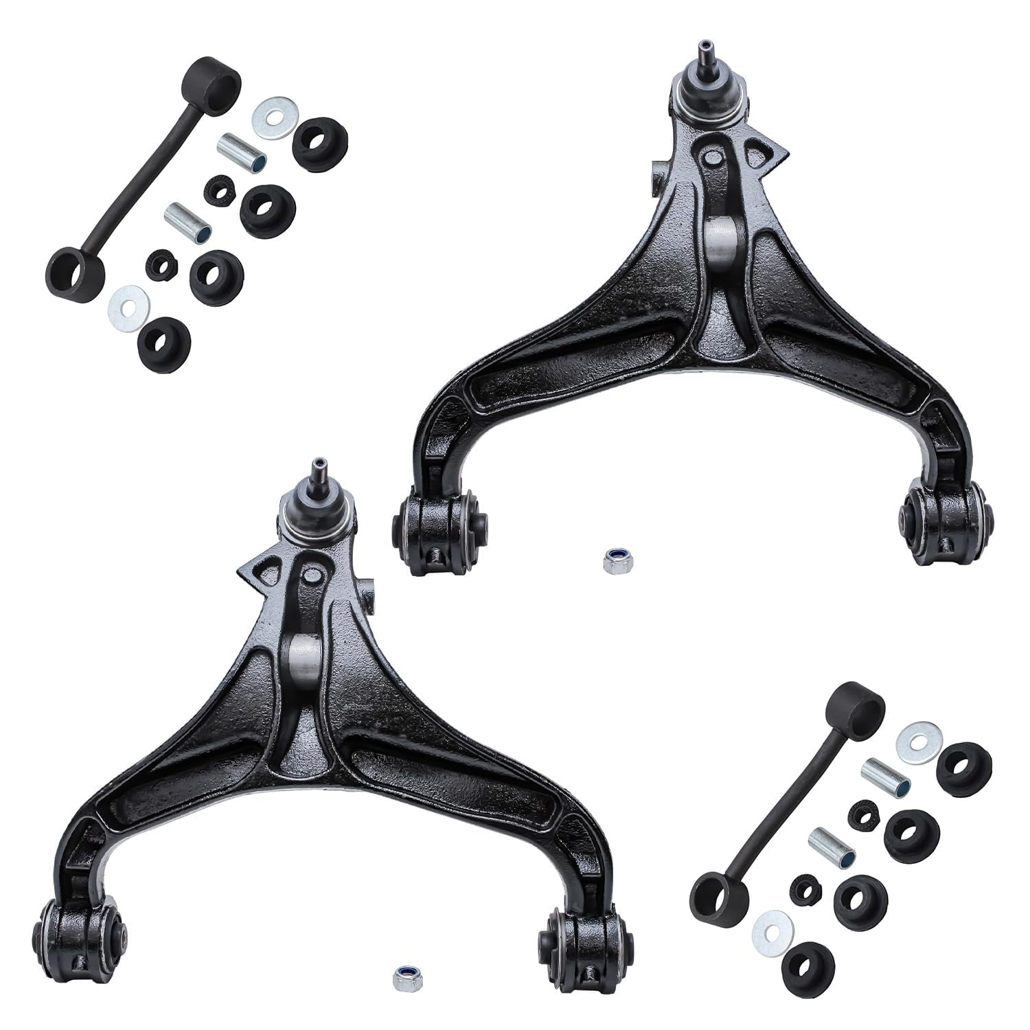 Detroit Axle - 4pc Front End Control Arms Kit for Jeep 08-12 Liberty ...