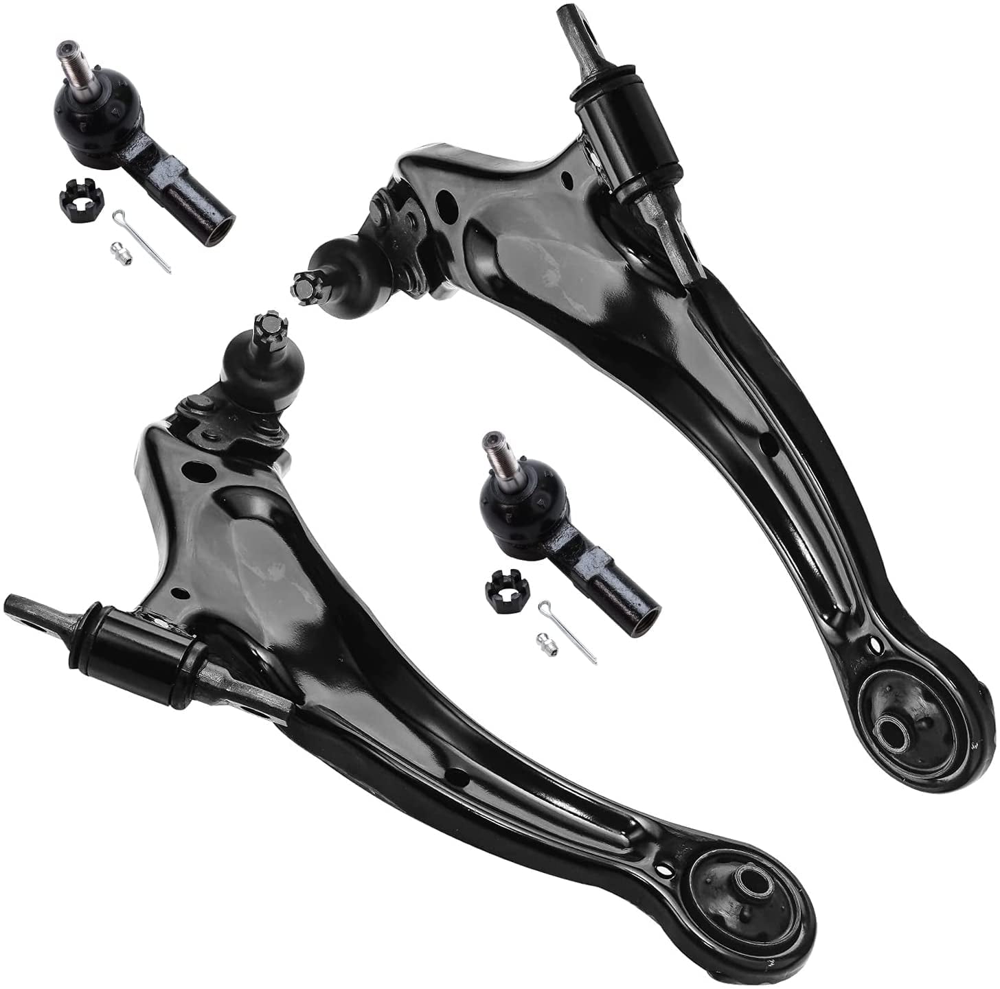 Detroit Axle Front Lower Control Arms, Ball Joint, Outer Tie Rods, Fits ...
