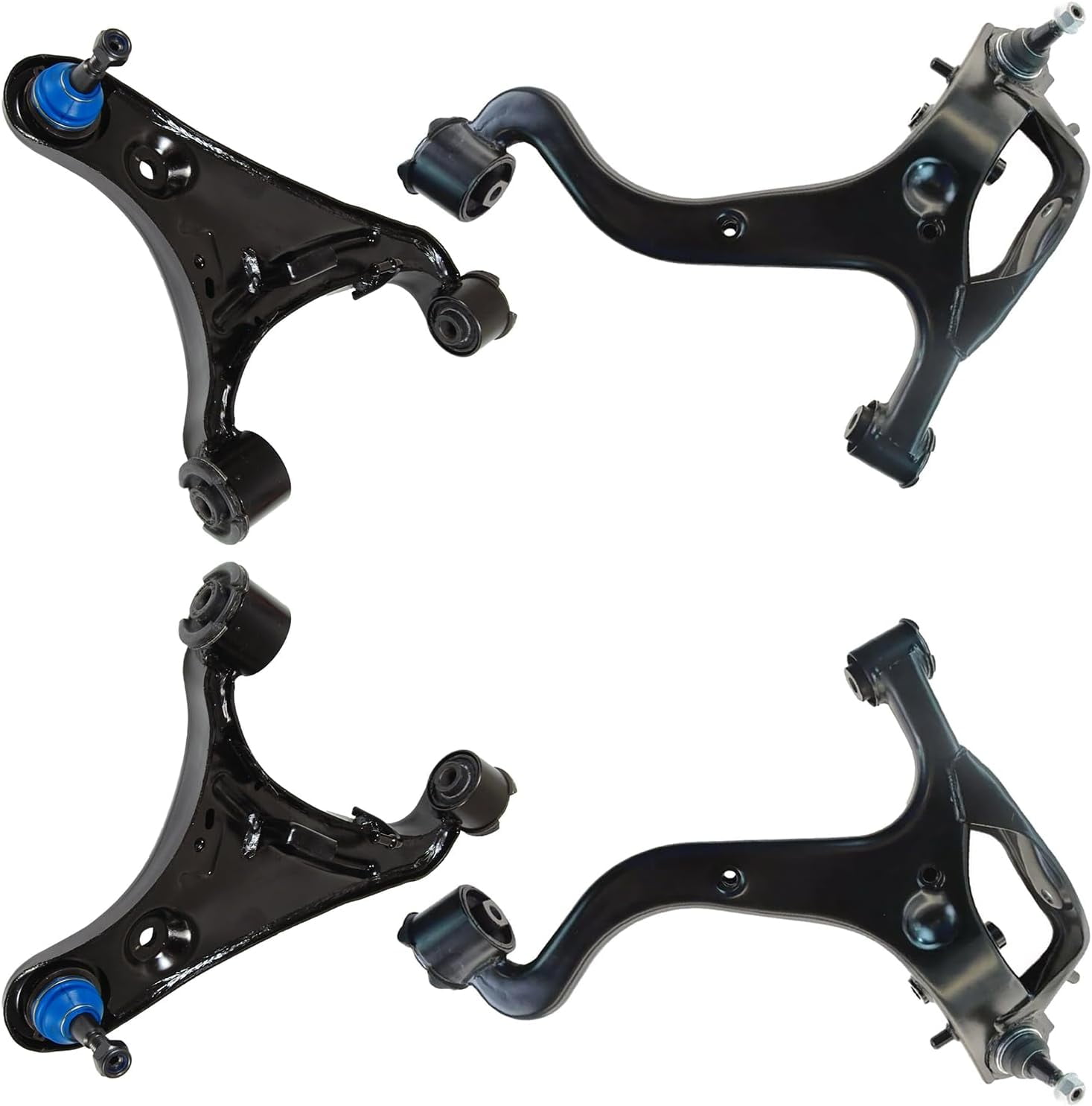 Detroit Axle - 4pc Front Lower Upper Control Arms for 2005-2009 Land ...