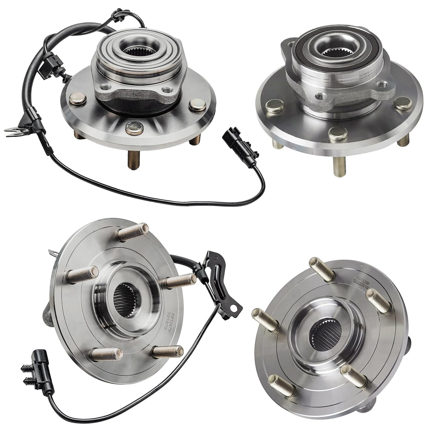 Detroit Axle - 5-Lug Wheel Bearing Hubs for 2009-2018 Dodge Journey 4 ...