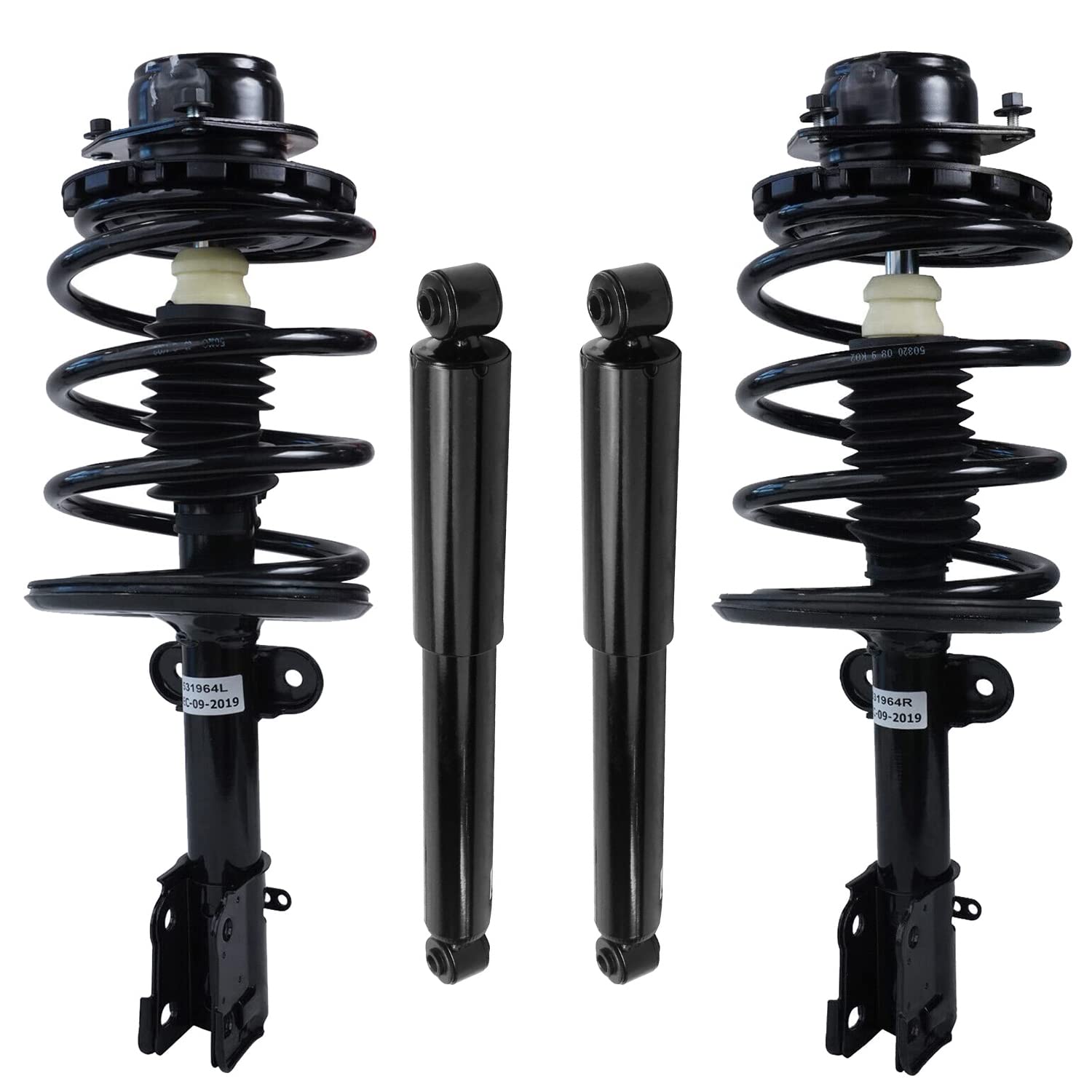 Detroit Axle - 4pc Front Struts & Rear Shock Absorbers Assembly ...