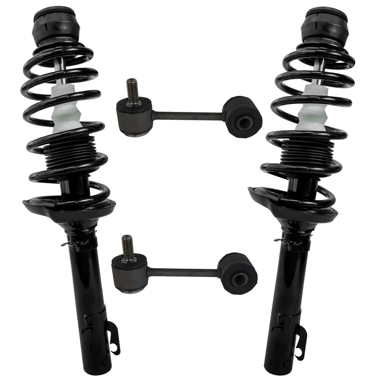 Detroit Axle - 4pc Front Struts Sway Bars for 2000-2001 VW Beetle Jetta ...