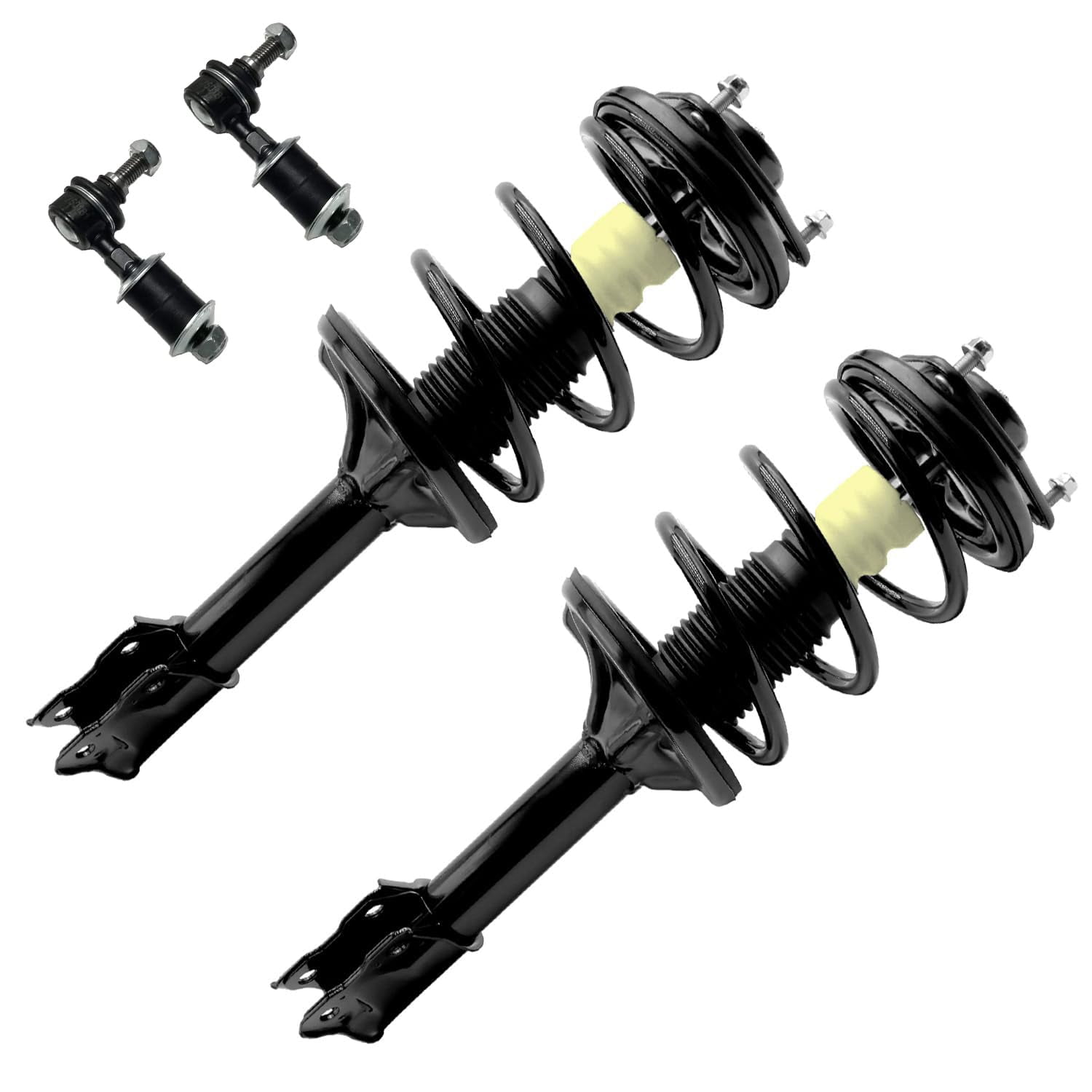 Detroit Axle - 4pc Front Struts Sway Bars for 2003-2006 Mitsubishi ...