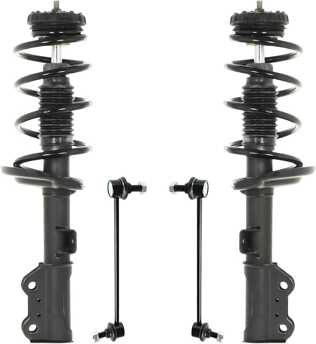 Detroit Axle - 4pc Front Struts Sway Bars for 2010-2016 Cadillac SRX ...