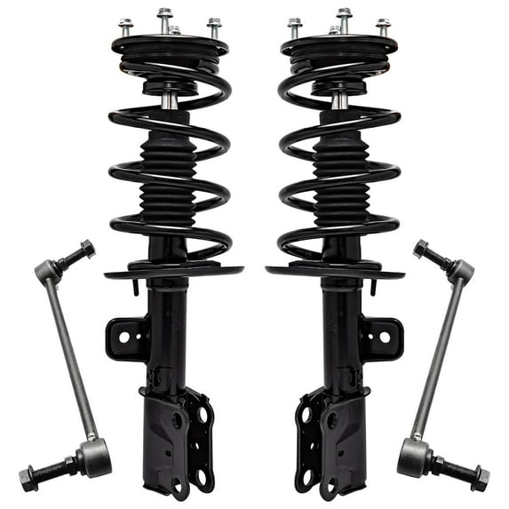 Detroit Axle - 4pc Front Struts Sway Bars for 2013-2018 Ford Taurus ...