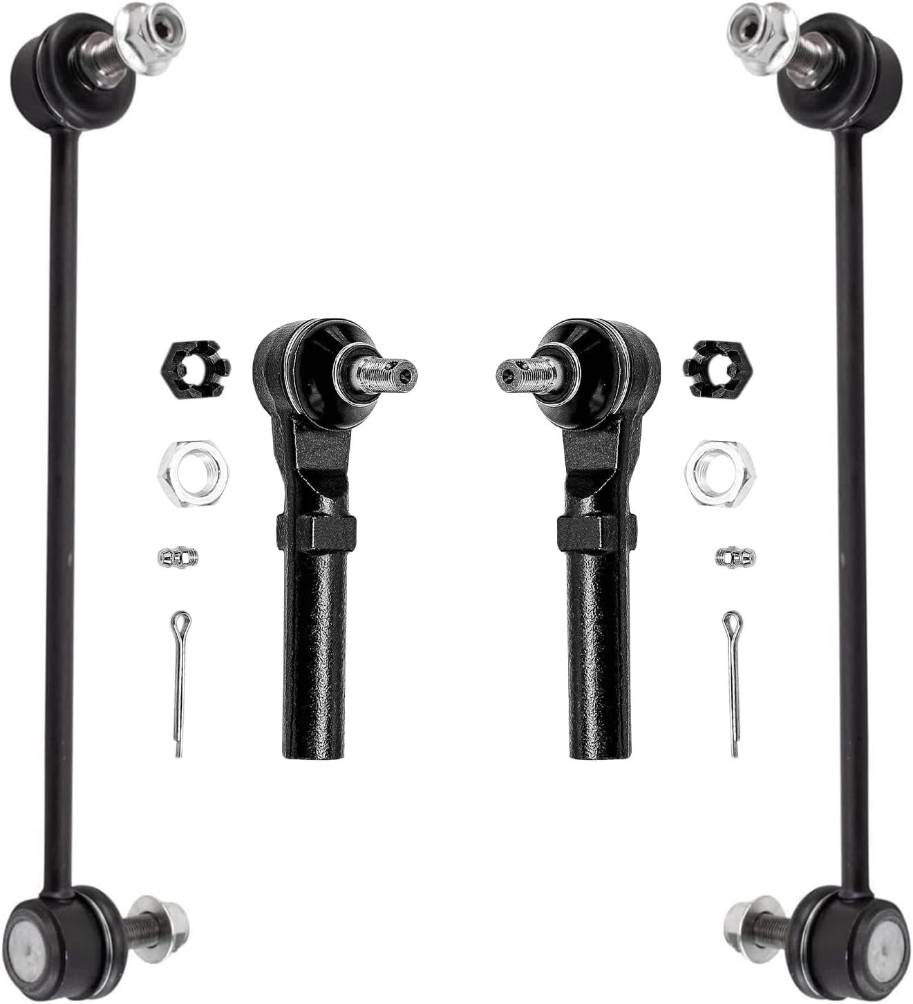 Detroit Axle - 4pc Front Sway Bars Outer Tie Rods for 2020-2021 Subaru ...