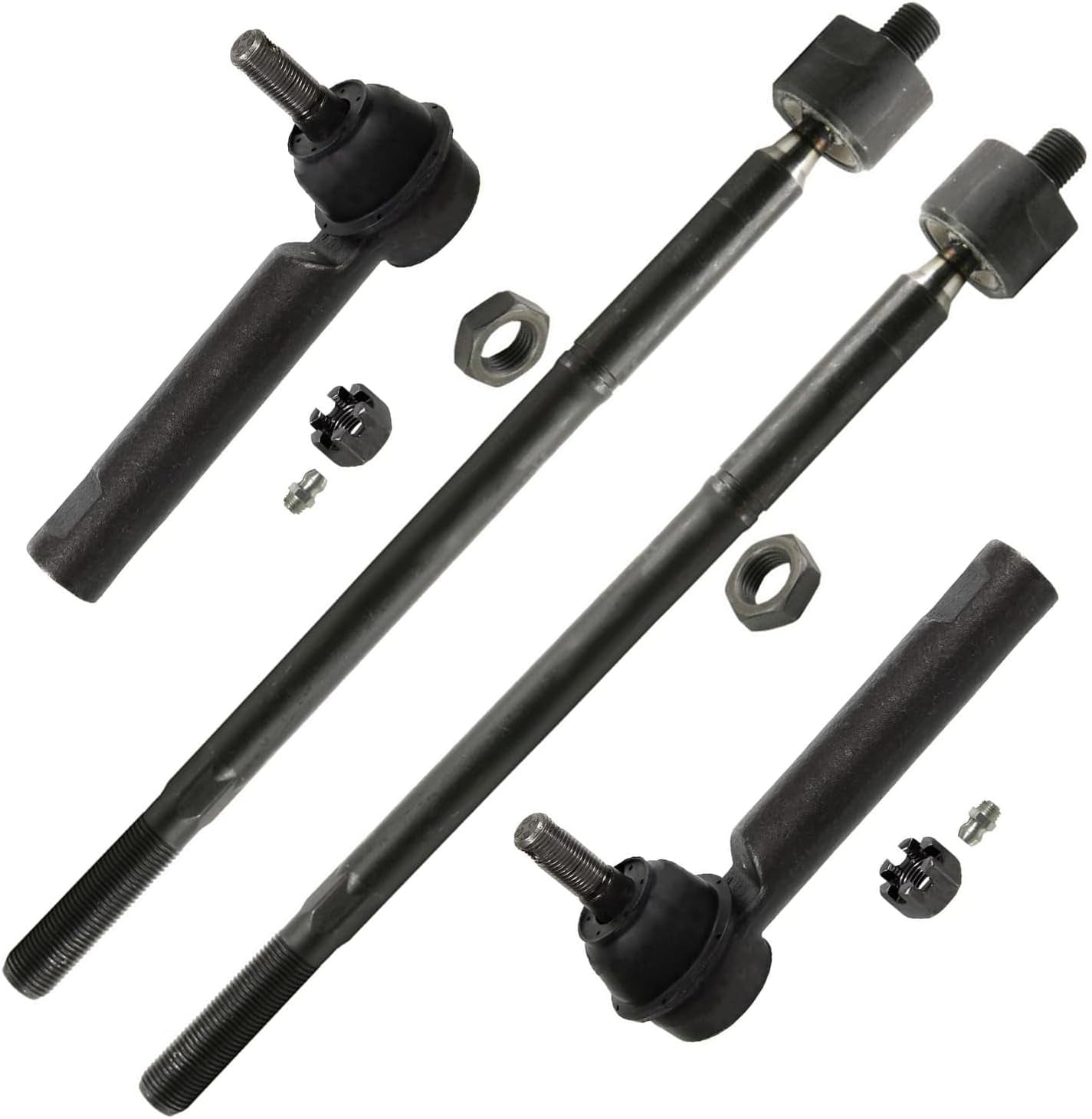 Detroit Axle - 4pc Front Tie Rod Ends for Toyota 2009-2019 Corolla 2009 ...