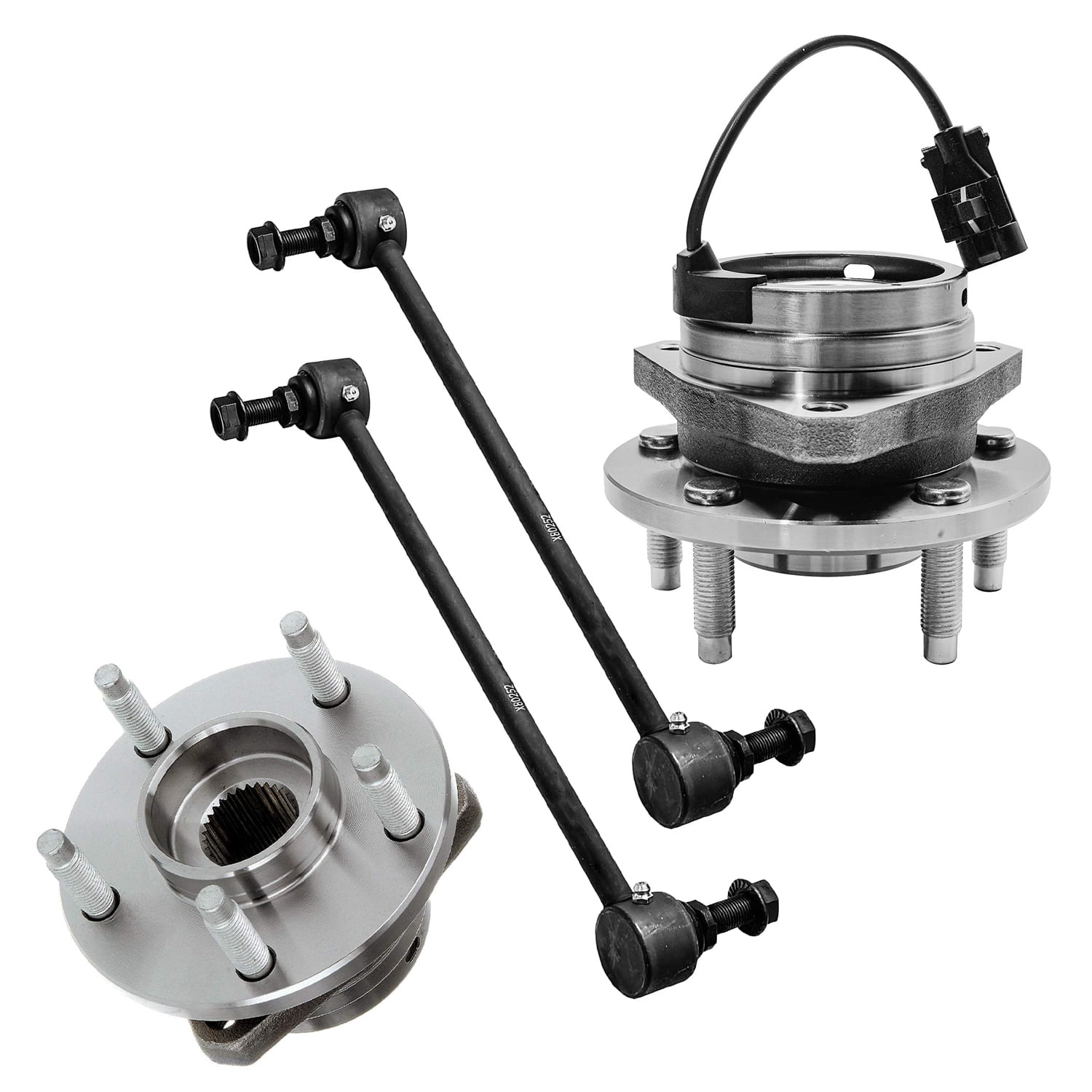 Detroit Axle - 4pc Front Wheel Bearing Hubs Kit for 2004-2012 Chevy Malibu 2008-2010 Cobalt HHR ...