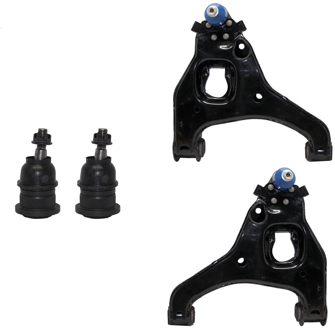 Detroit Axle - 4pc RWD Front Lower Control Arms Upper Ball Joints ...