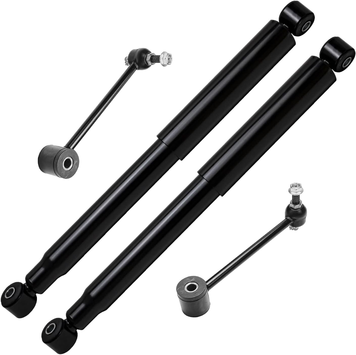 Detroit Axle - 4pc Rear Shock Absorbers Sway Bars for GMC Chevy ...