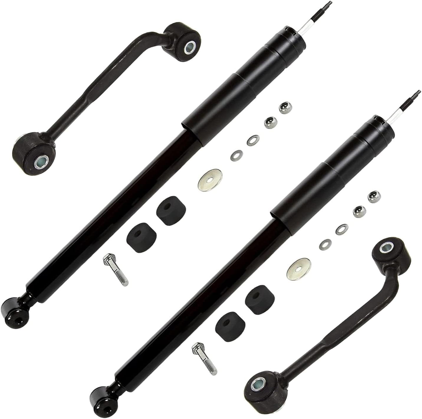 Detroit Axle - 4pc Rear Shocks Sway Bars Kit for Mercedes-Benz C230 ...