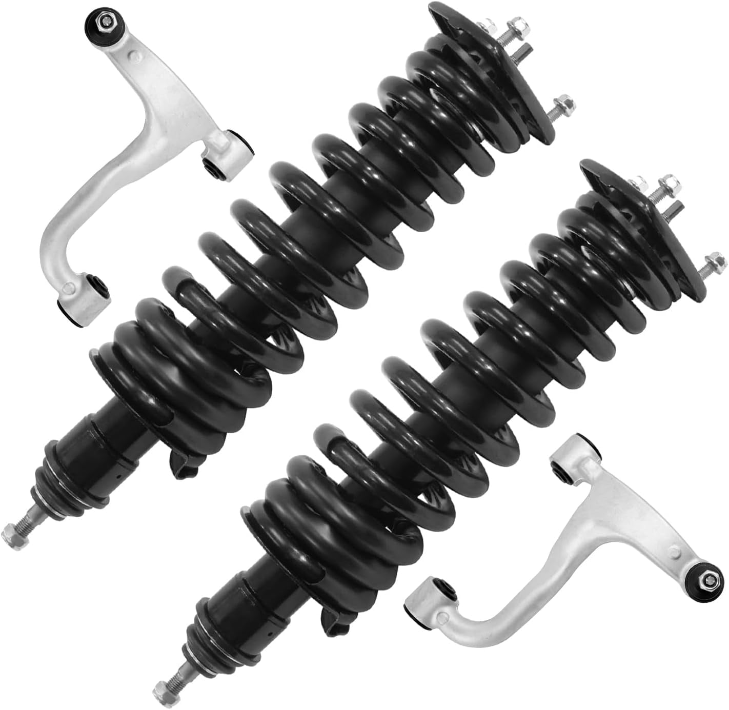 Detroit Axle - 4pc Rear Struts Suspension Kit for Mercedes-Benz ML320 ...