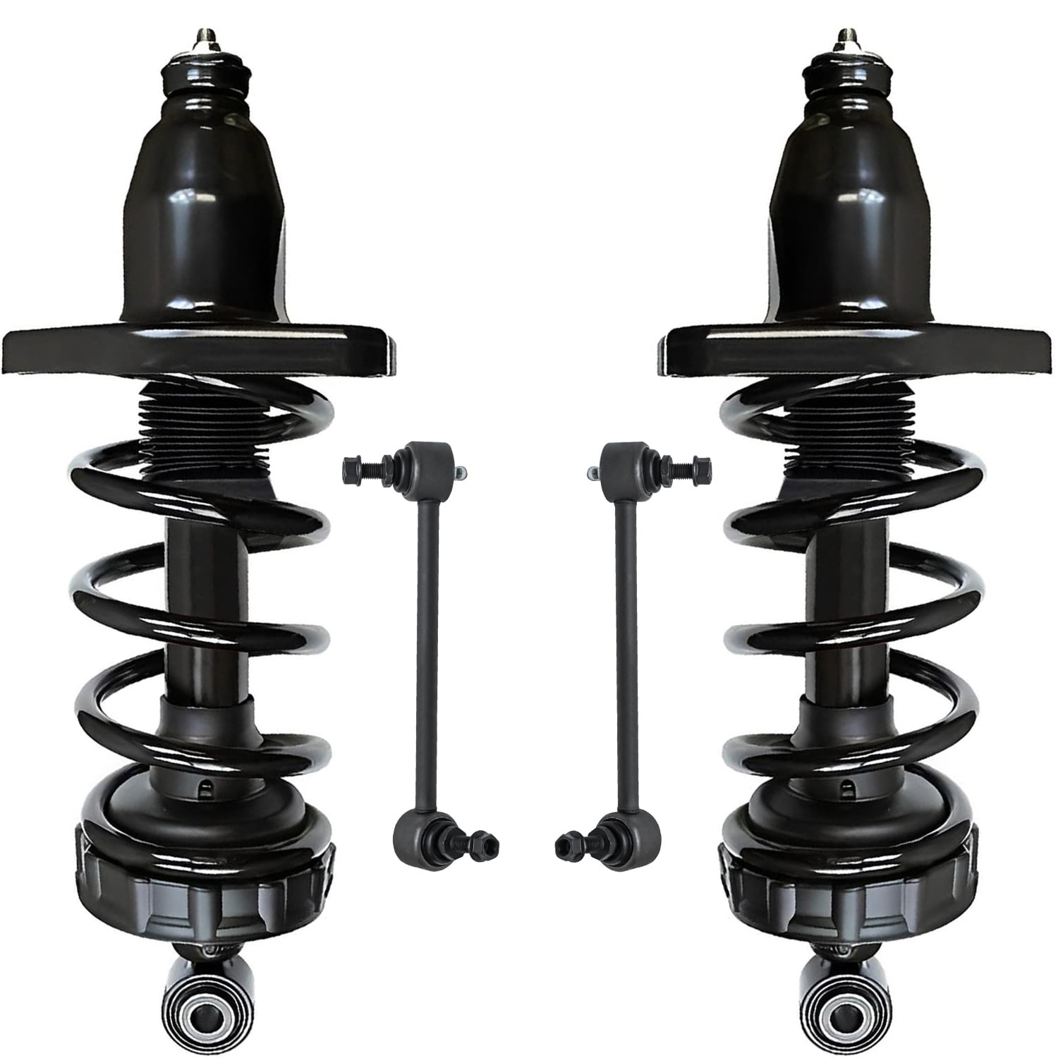 Detroit Axle - 4pc Rear Struts Sway Bars for 2006-2014 Honda Ridgeline ...