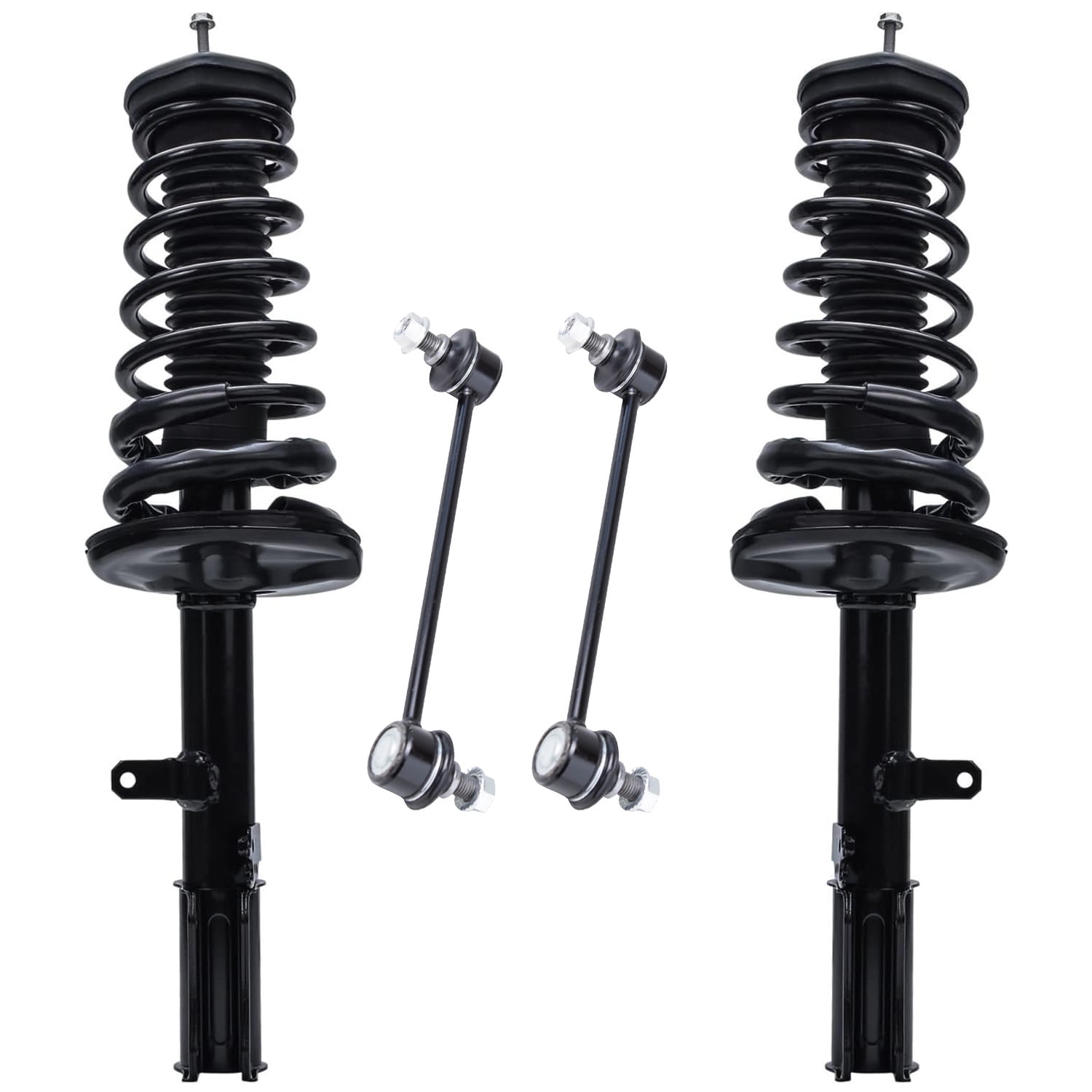 Detroit Axle - 4pc Rear Struts w/Spring Sway Bar Links Replacement for ...