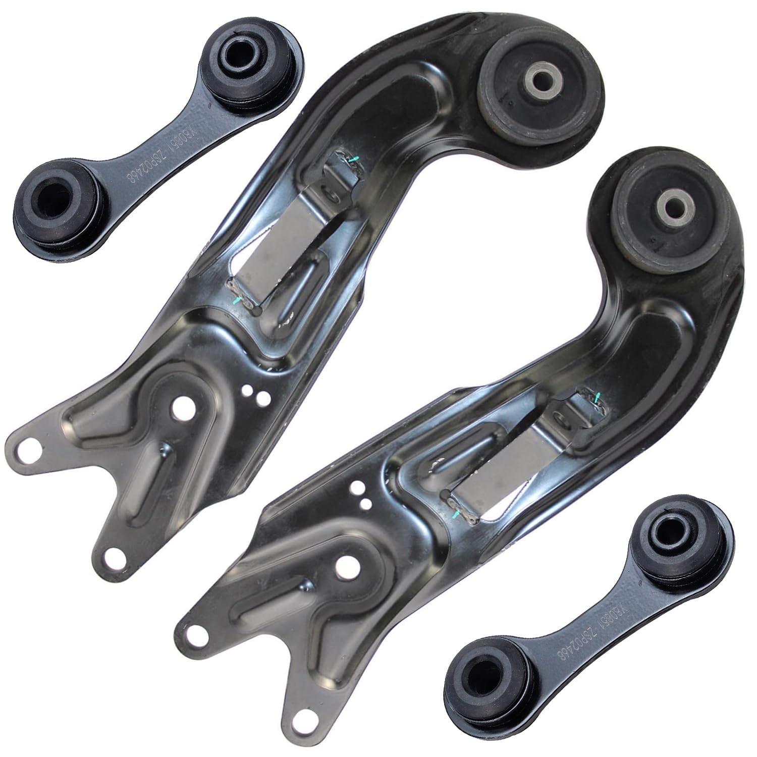 Detroit Axle - 4pc Rear Trailing Arms Sway Bars for 2004-2012 Chevy ...