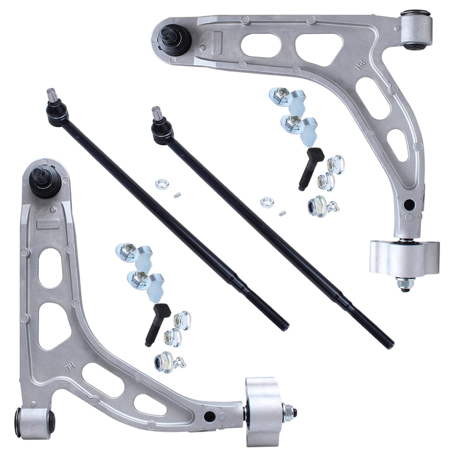 Detroit Axle - 4pc Rear Upper Control Arms Lower Rearward Toe Links ...