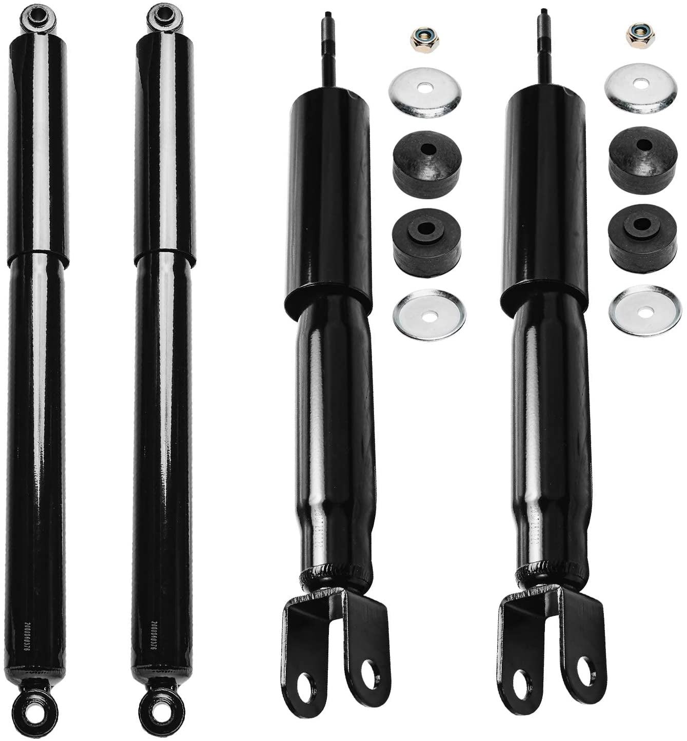Detroit Axle - 4pc Shock Absorbers for 4WD Chevrolet Tahoe Silverado ...