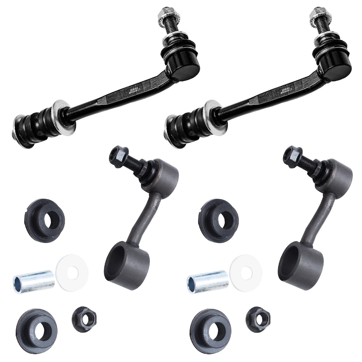 Detroit Axle - 4pc Sway Bars for 07-09 Chrysler Aspen, 04-09 Dodge ...