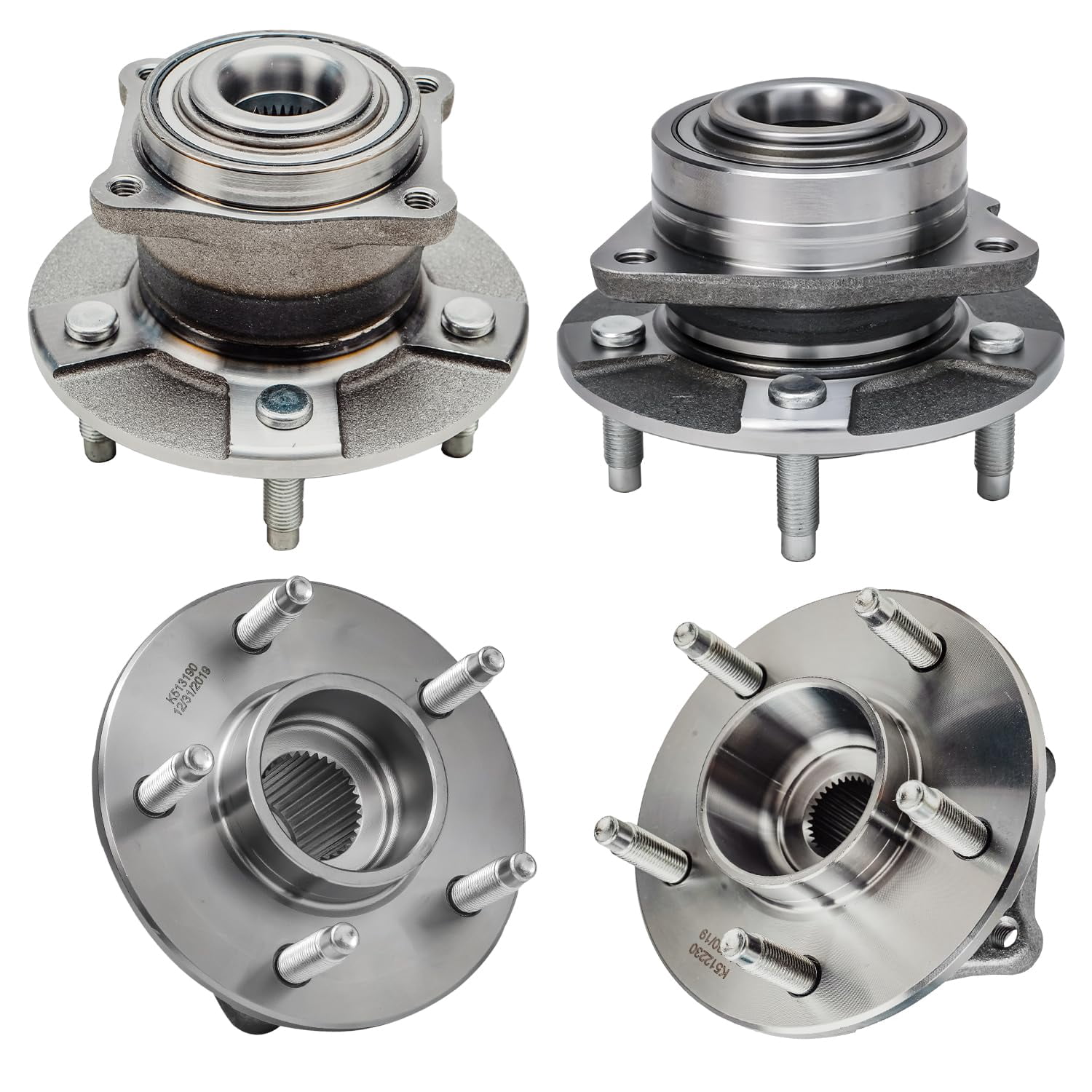 Detroit Axle - 4pc Wheel Bearing Hubs for 2005 Chevy Equinox 2006 ...