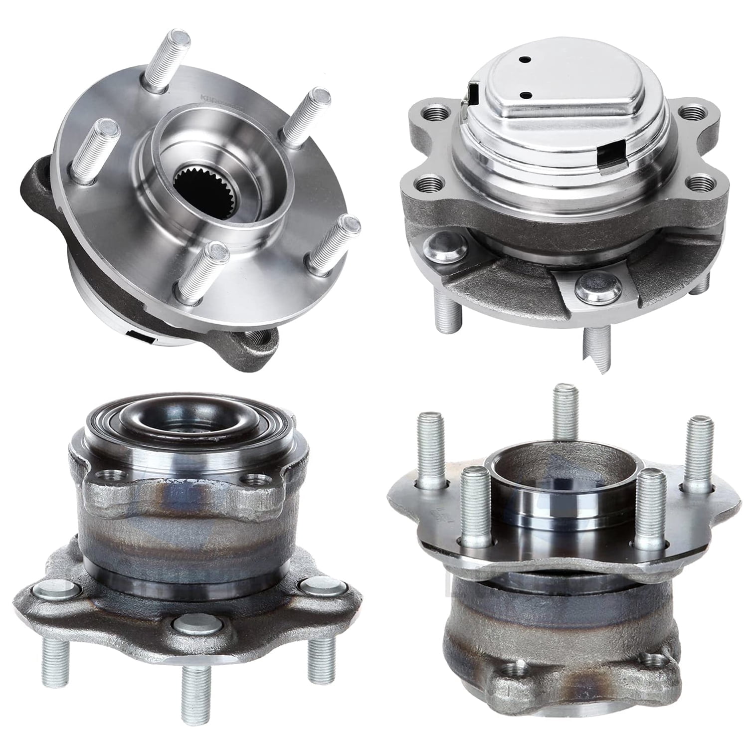 Detroit Axle - 4pc Wheel Bearing Hubs for Infiniti EX35 EX37 FX35 FX37 ...