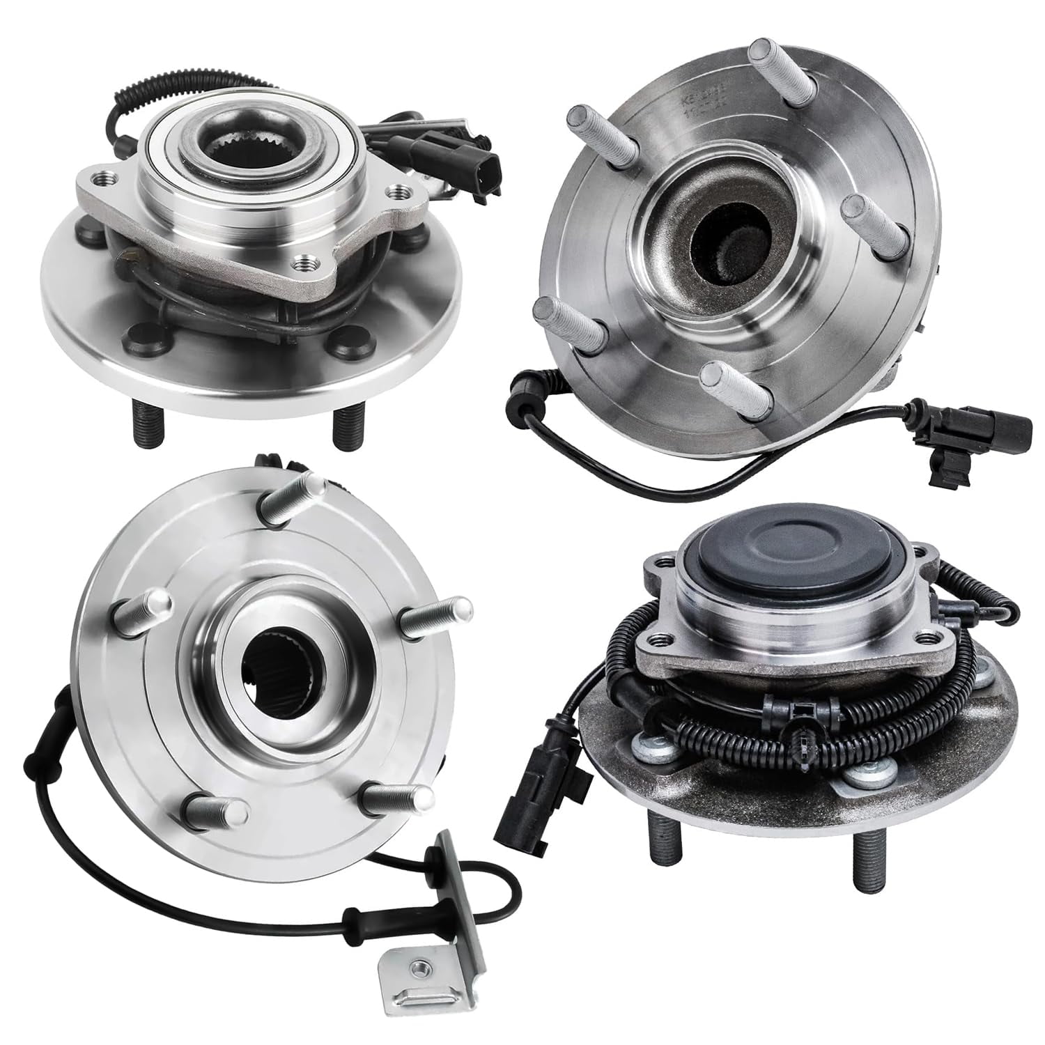 Detroit Axle - 4pc Wheel Bearing & Hubs Kit for Town & Country Dodge ...