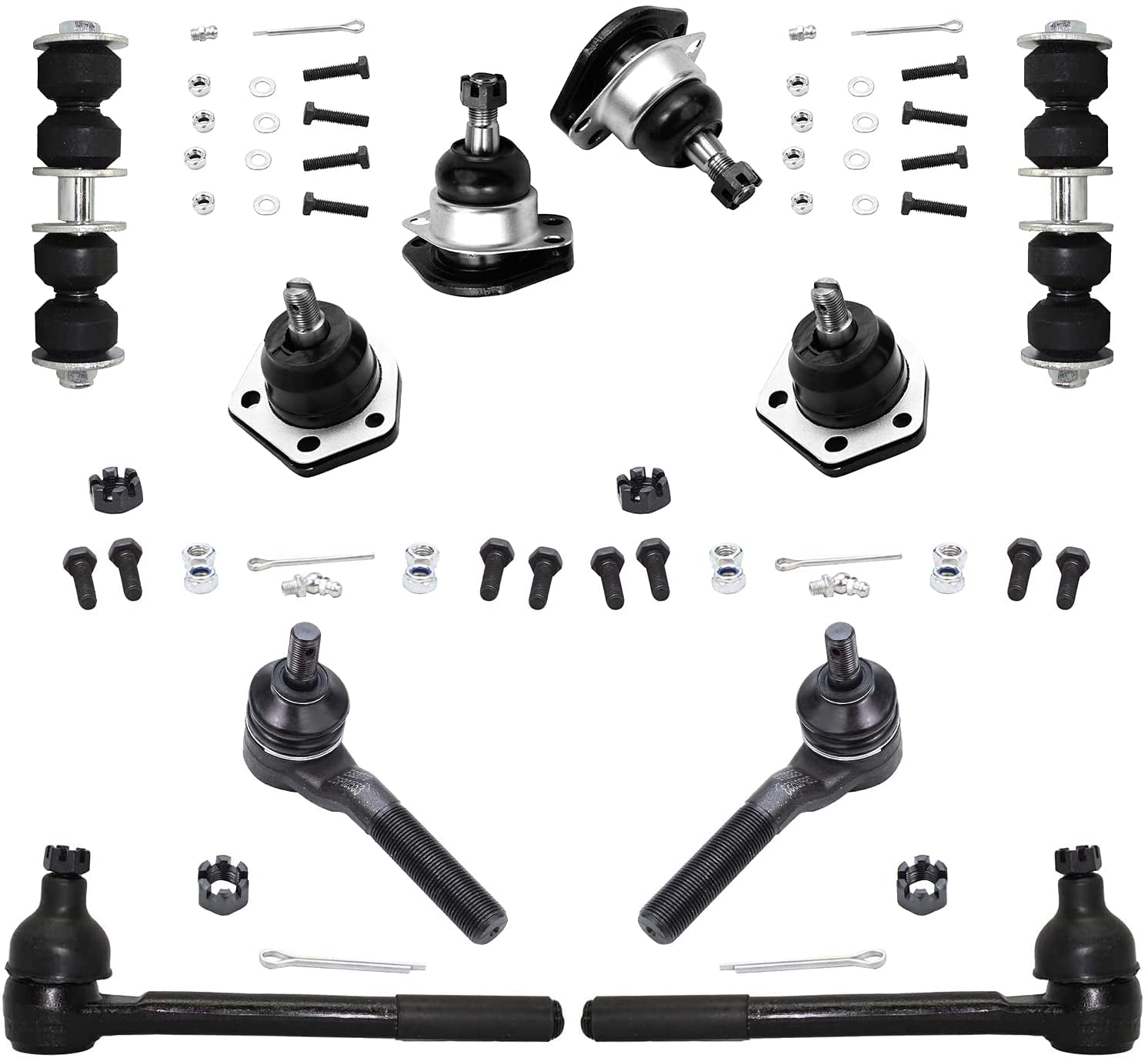 Detroit Axle - 4x4 Models Only - Complete 10-Piece Front Suspension Kit ...