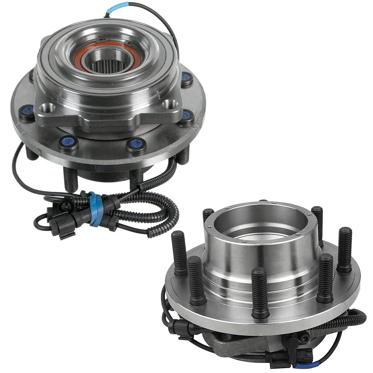 Detroit Axle - 4x4 Pair (2) Front Wheel Hub Bearings Assembly ...