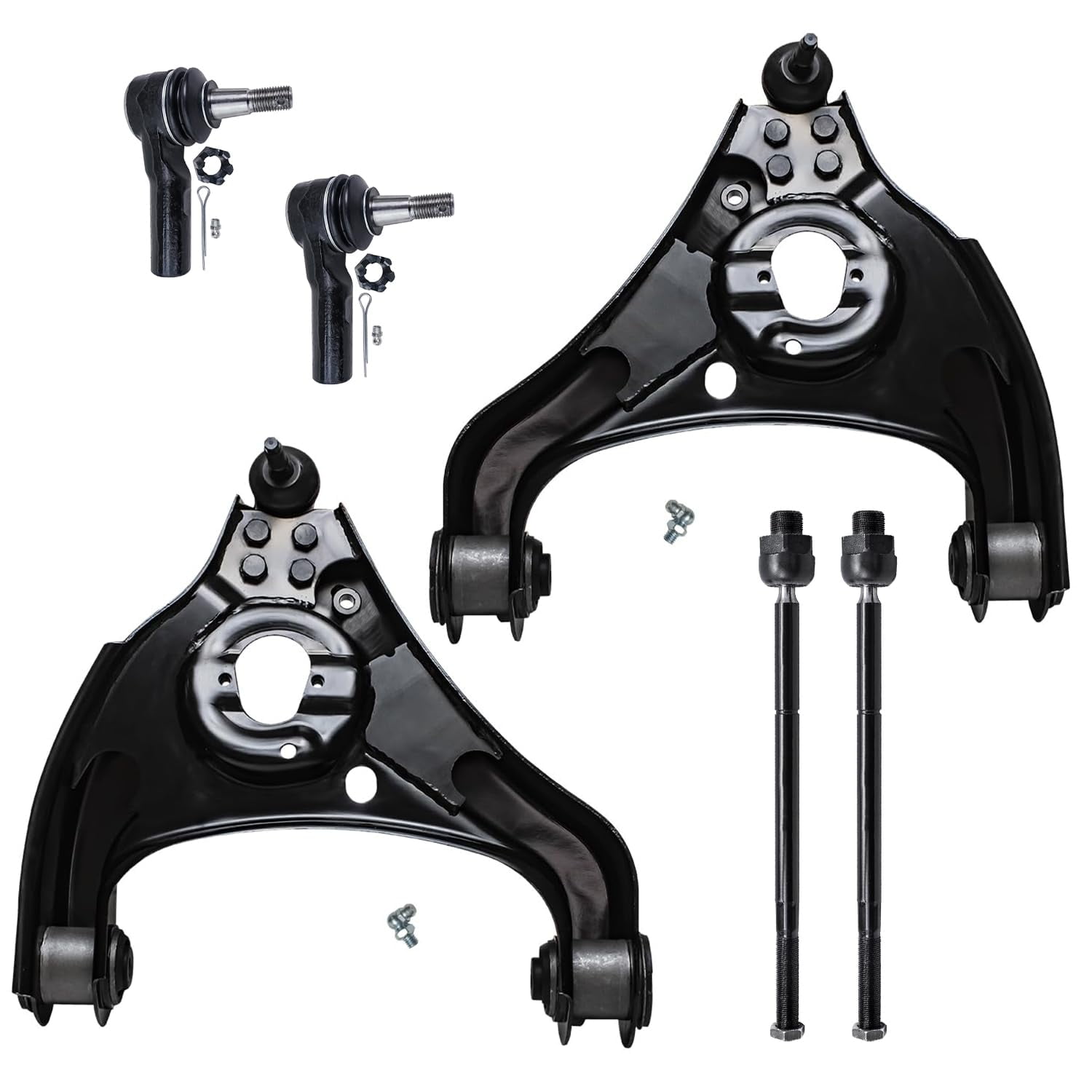 Detroit Axle - 5 Lug RWD Front Lower Control Arms w/ Ball Joints + Tie ...