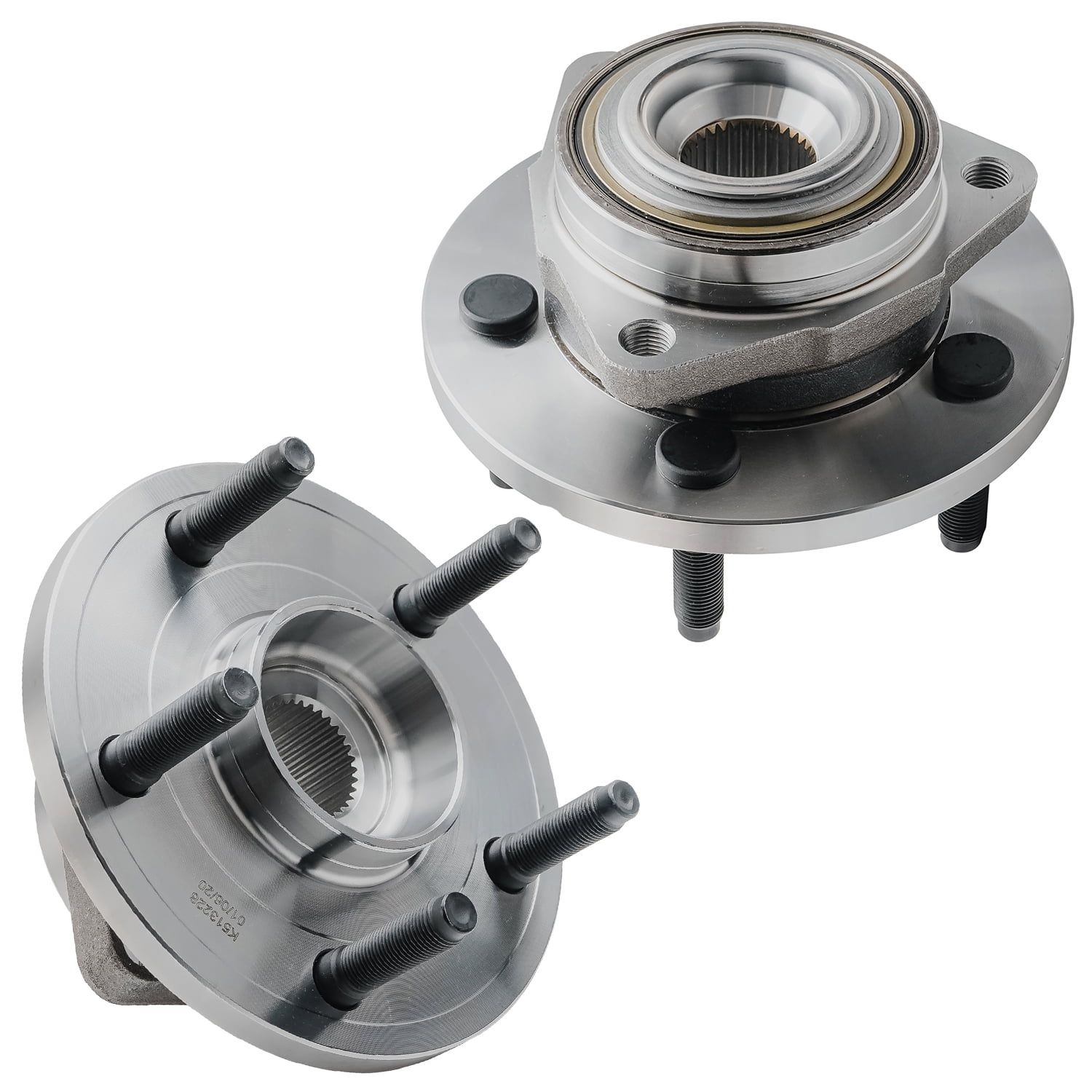 Detroit Axle - 5 Lug w/o ABS Front Wheel Hub Bearing Assemblies ...
