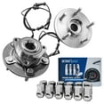 Detroit Axle - 5 Lugs Front Wheel Hub Bearings Wheel Lug Nuts ...