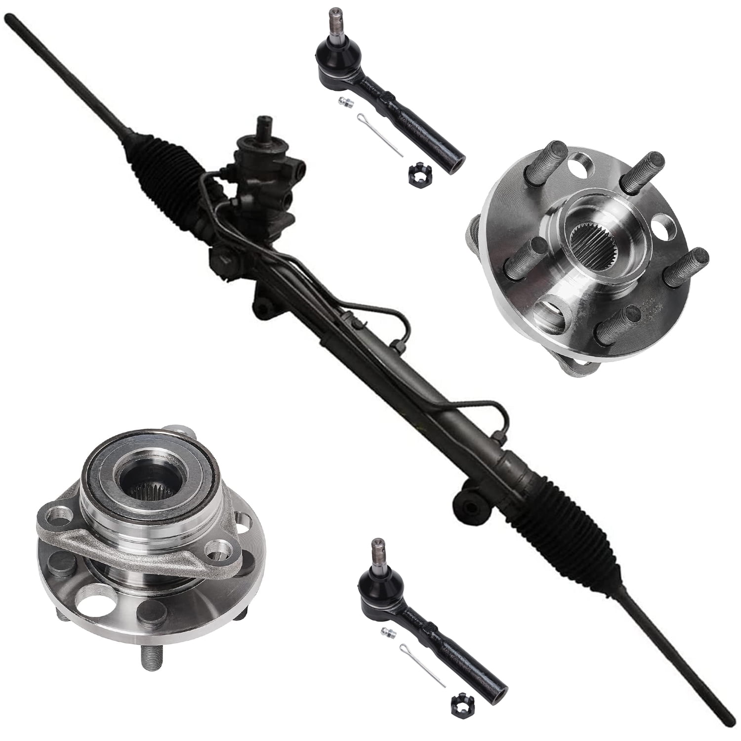 Detroit Axle - 5-Piece Front Suspension Kit Rack and Pinion - Walmart.com