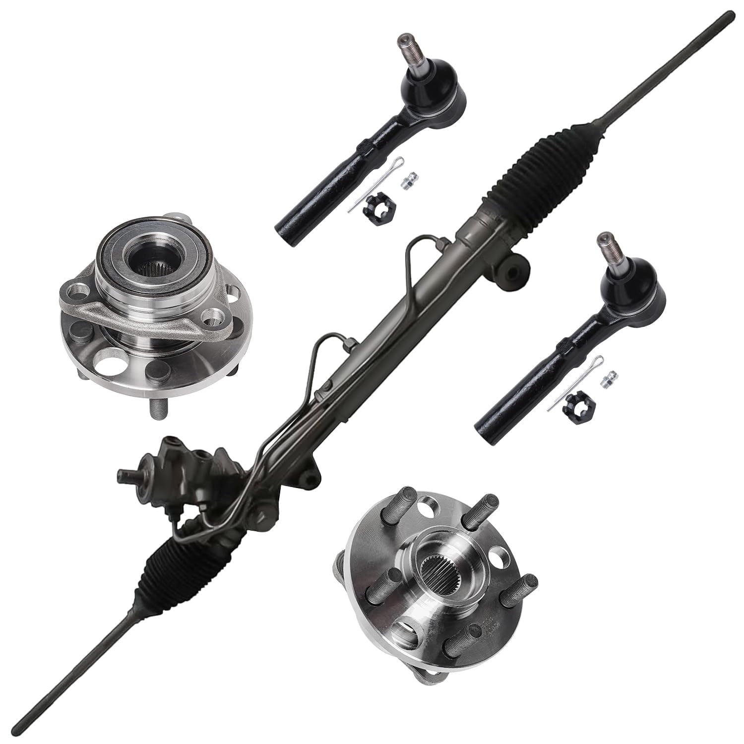 Detroit Axle - 5-Piece Front Suspension Kit Rack and Pinion - Walmart.com