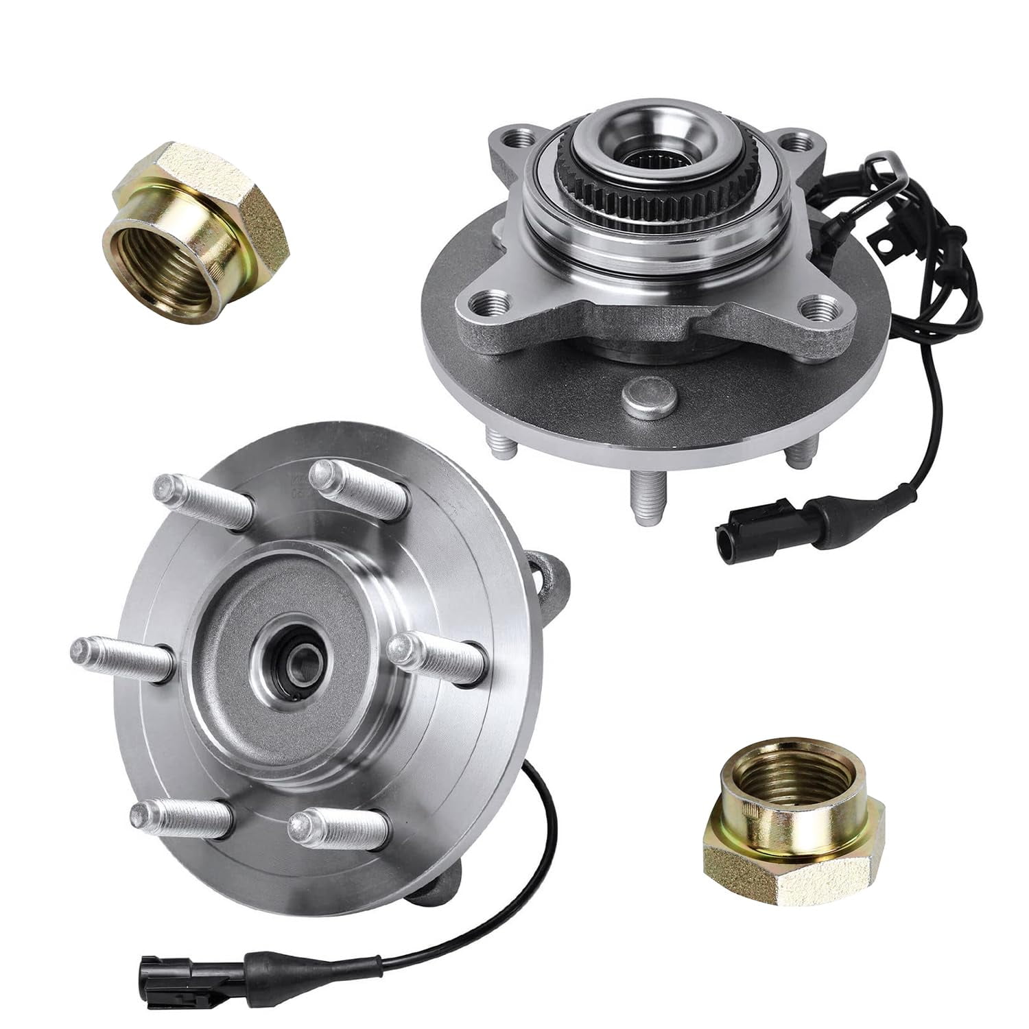 Detroit Axle 515043 Front Wheel Hub and Bearing Assembly w/ CV Spindle ...