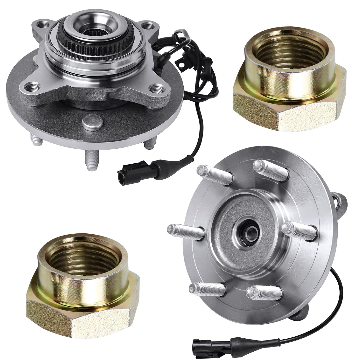 Detroit Axle 515043 Front Wheel Hub and Bearing Assembly w/ CV Spindle ...